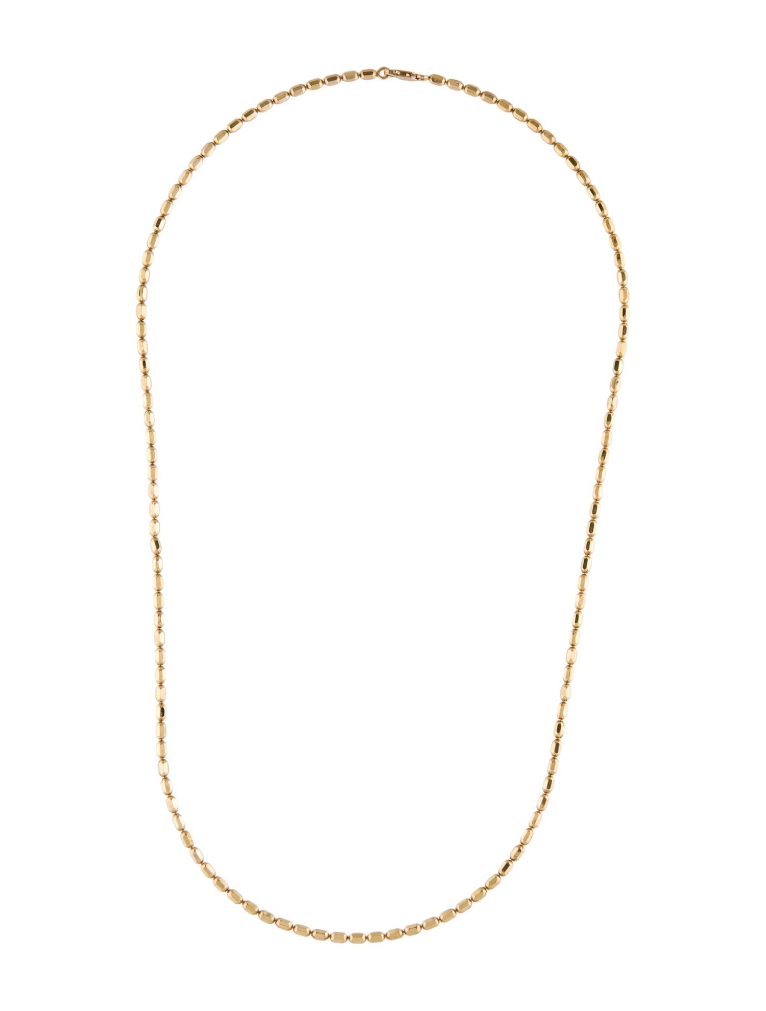 Necklace 14K Barrel Chain Necklace - 14K Yellow Gold Chain, Necklaces ...
