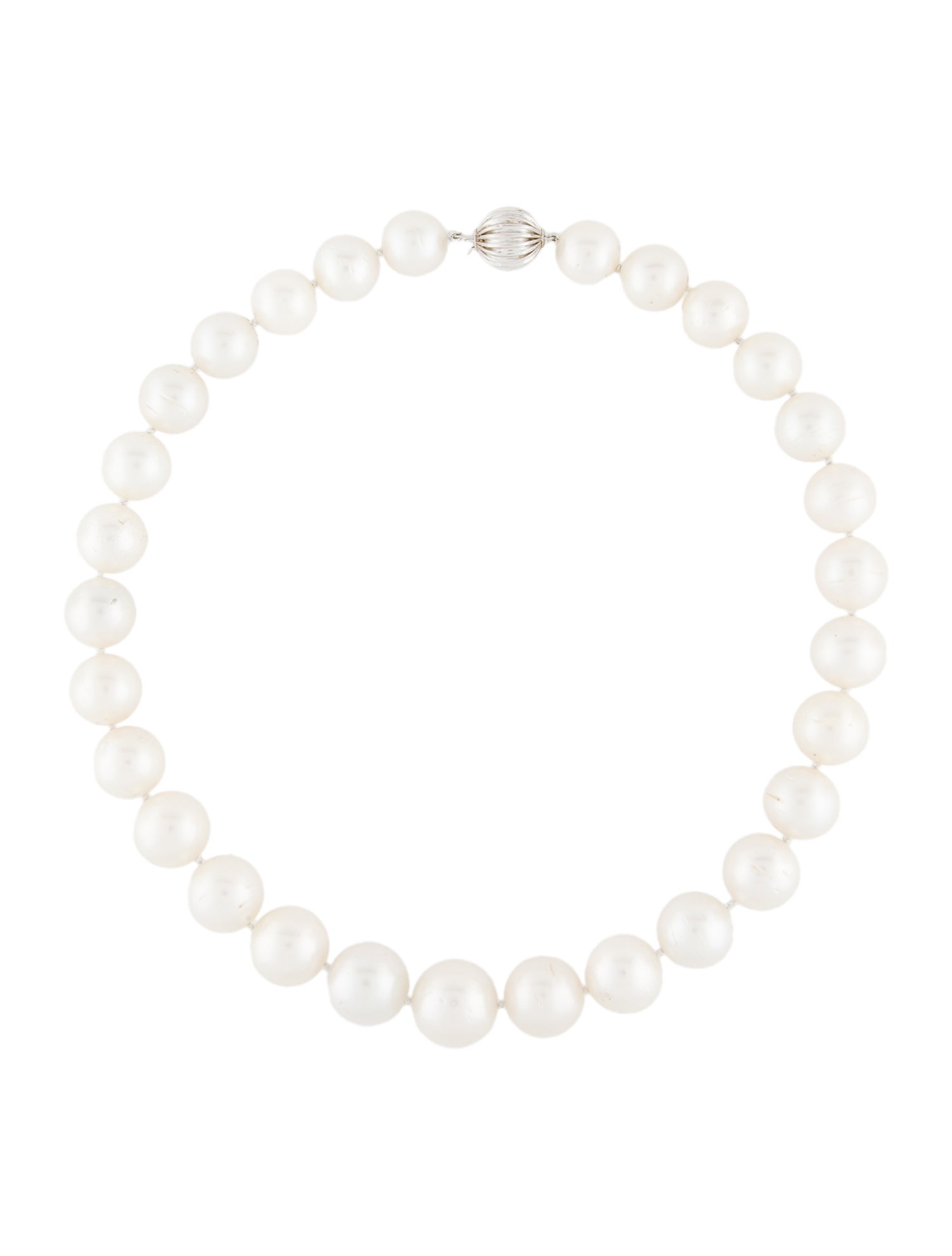 Necklace 14K Pearl Graduated Collar Necklace - Collar, Necklaces ...