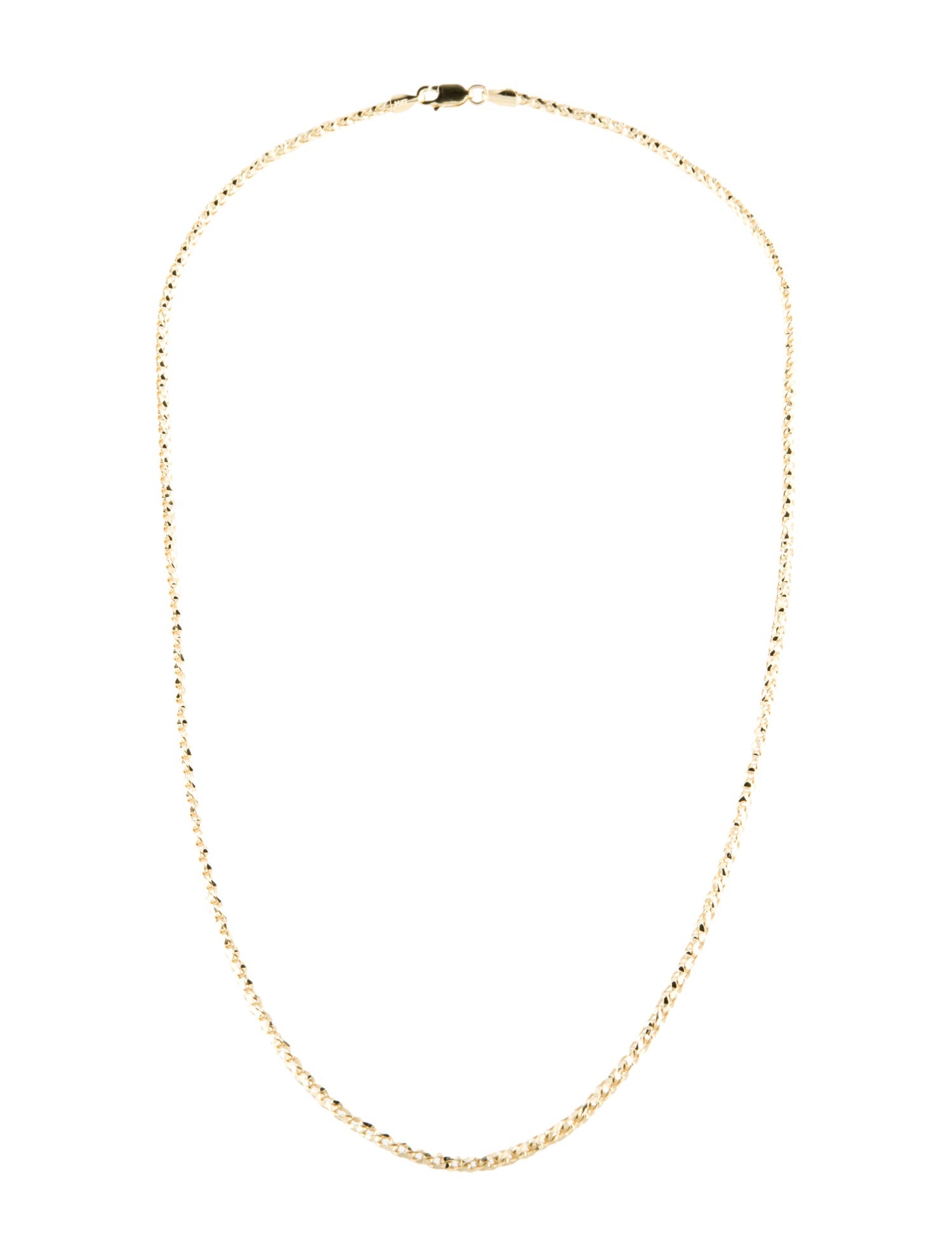 Necklace 14K Rope Chain Necklace - 14K Yellow Gold Chain, Necklaces ...