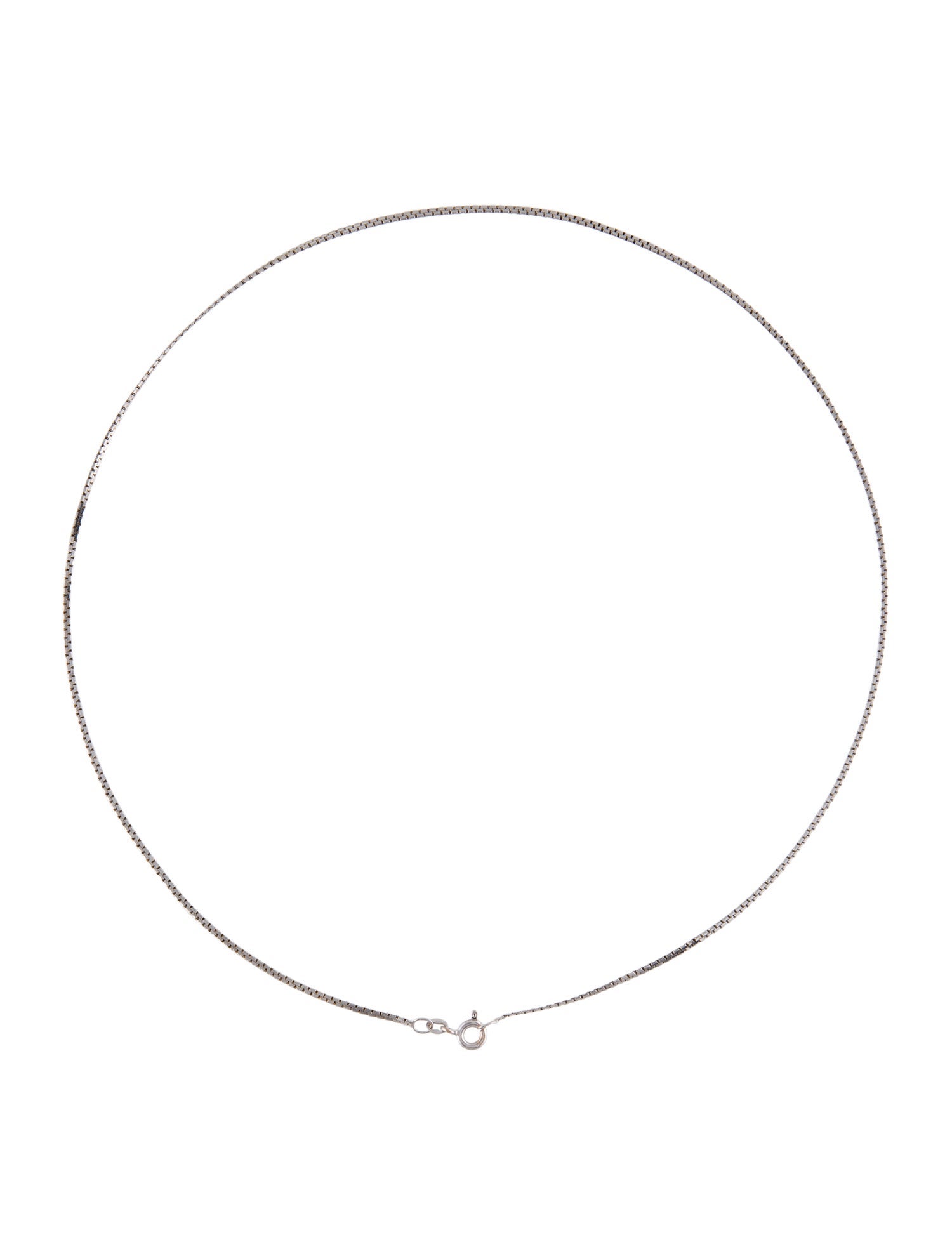 Necklace 14K Chain Necklace - Rhodium-Plated 14K White Gold Chain ...