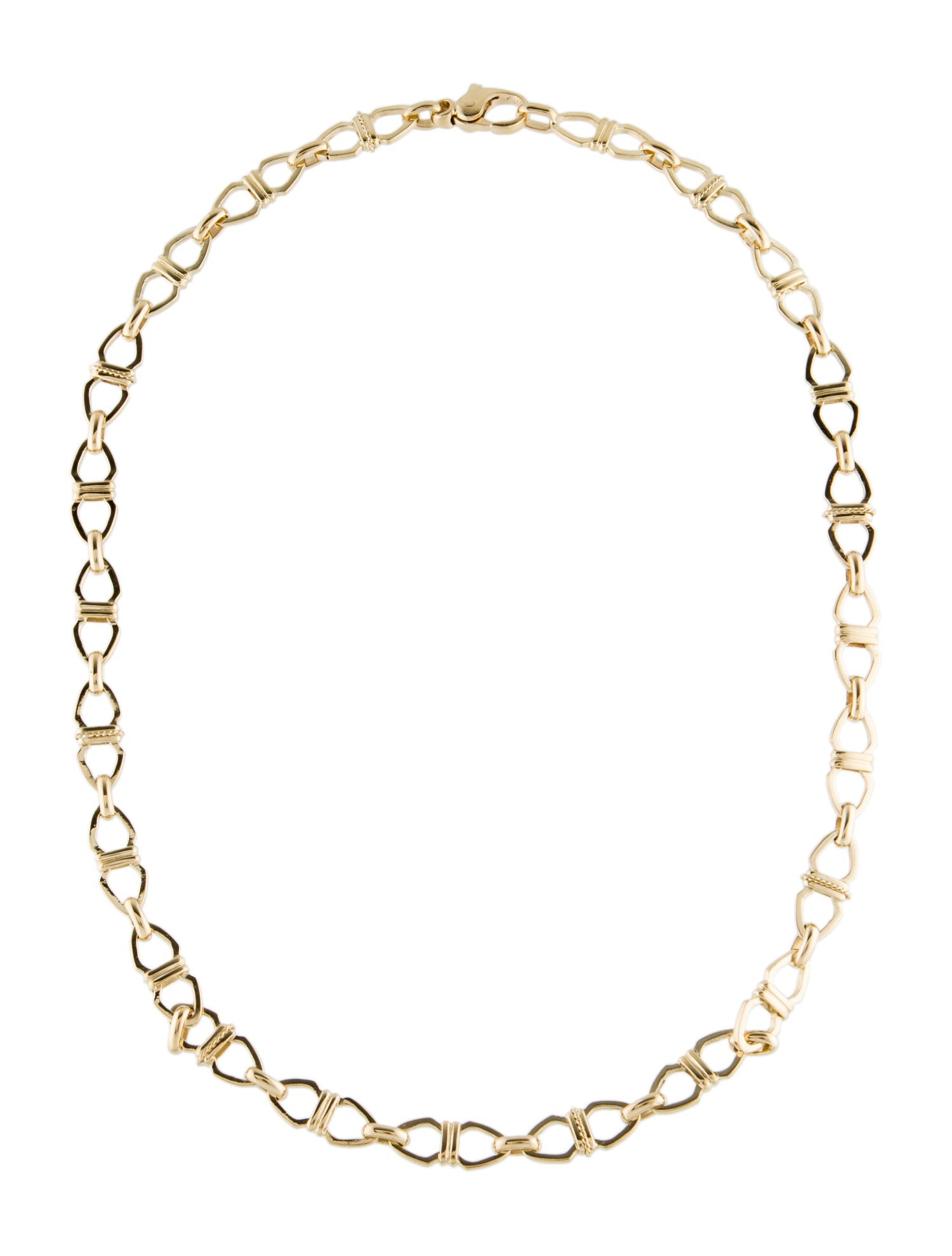 Necklace 18K Fancy Chain Link Necklace - Chain, Necklaces - NECKL276239 ...