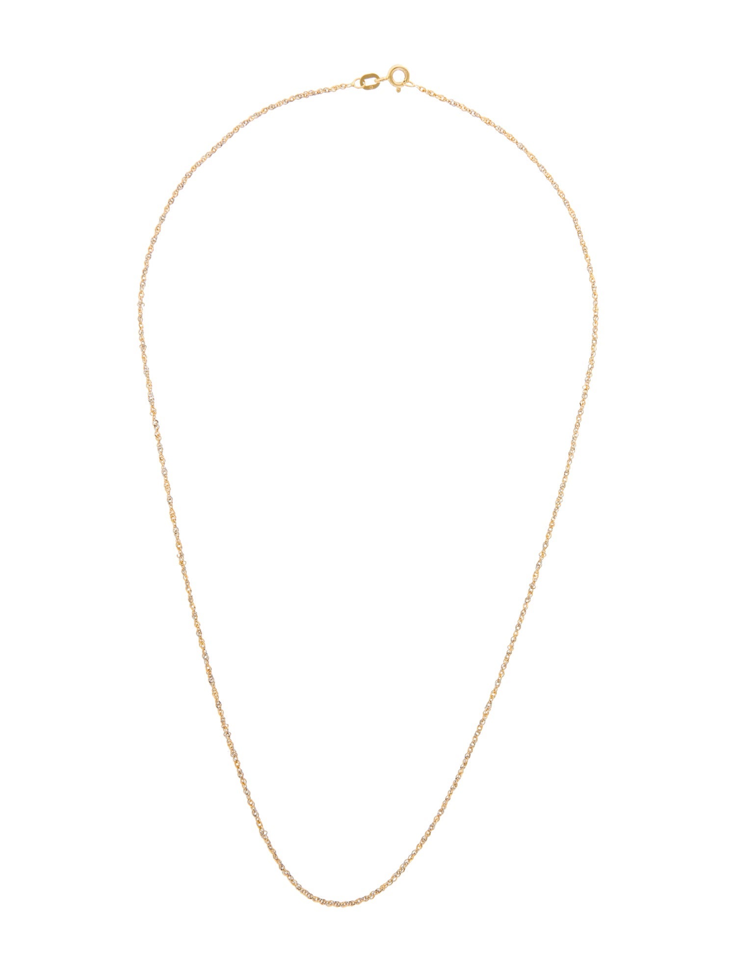 Necklace 14K Rope Chain Necklace - 14K Yellow Gold Chain, Necklaces ...