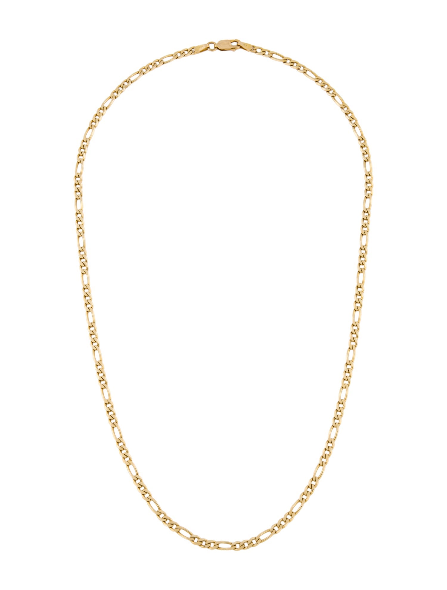 Necklace 14K Figaro Chain - 14K Yellow Gold Chain, Necklaces ...