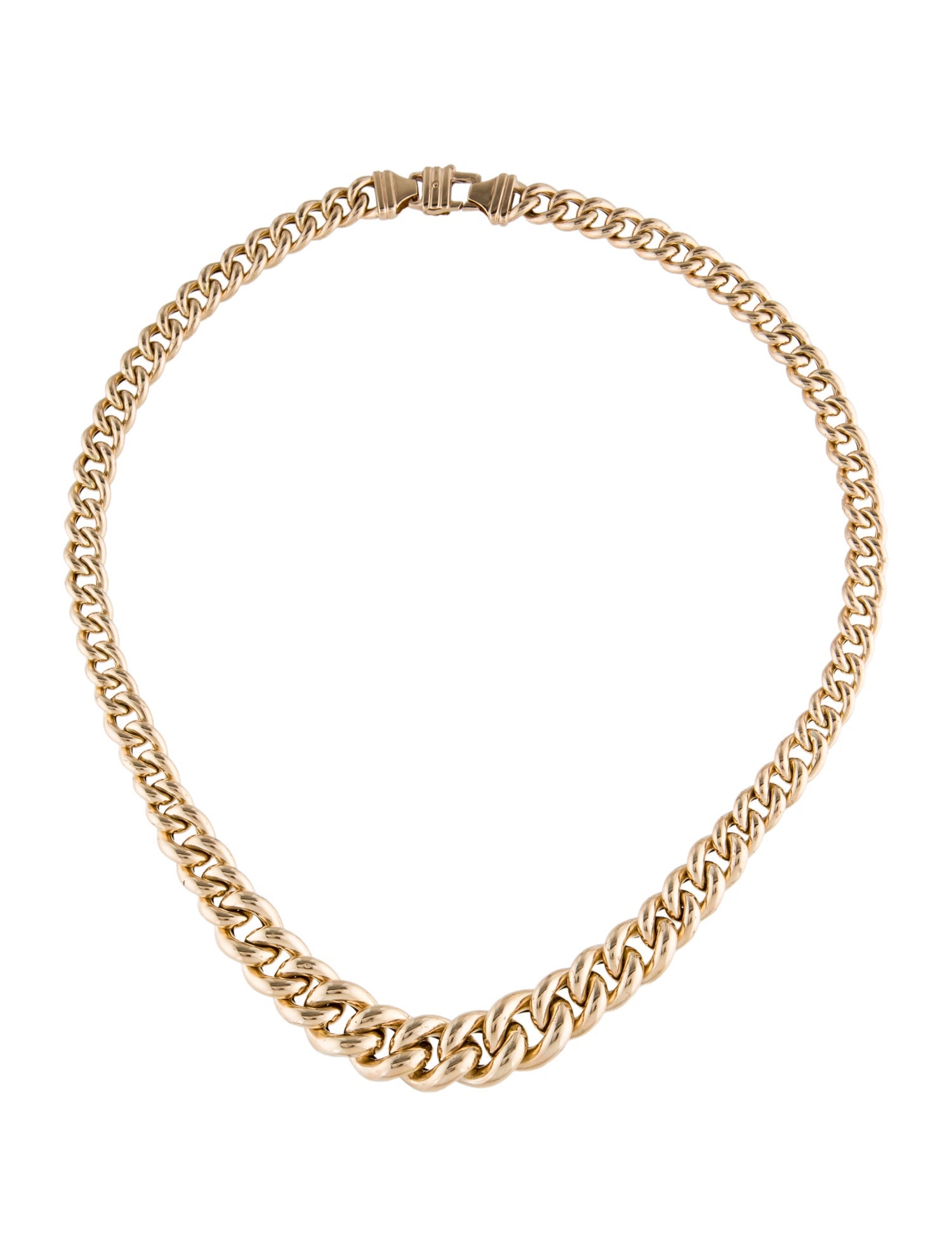 Necklace 14K Graduated Chain Necklace - 14K Yellow Gold Chain ...