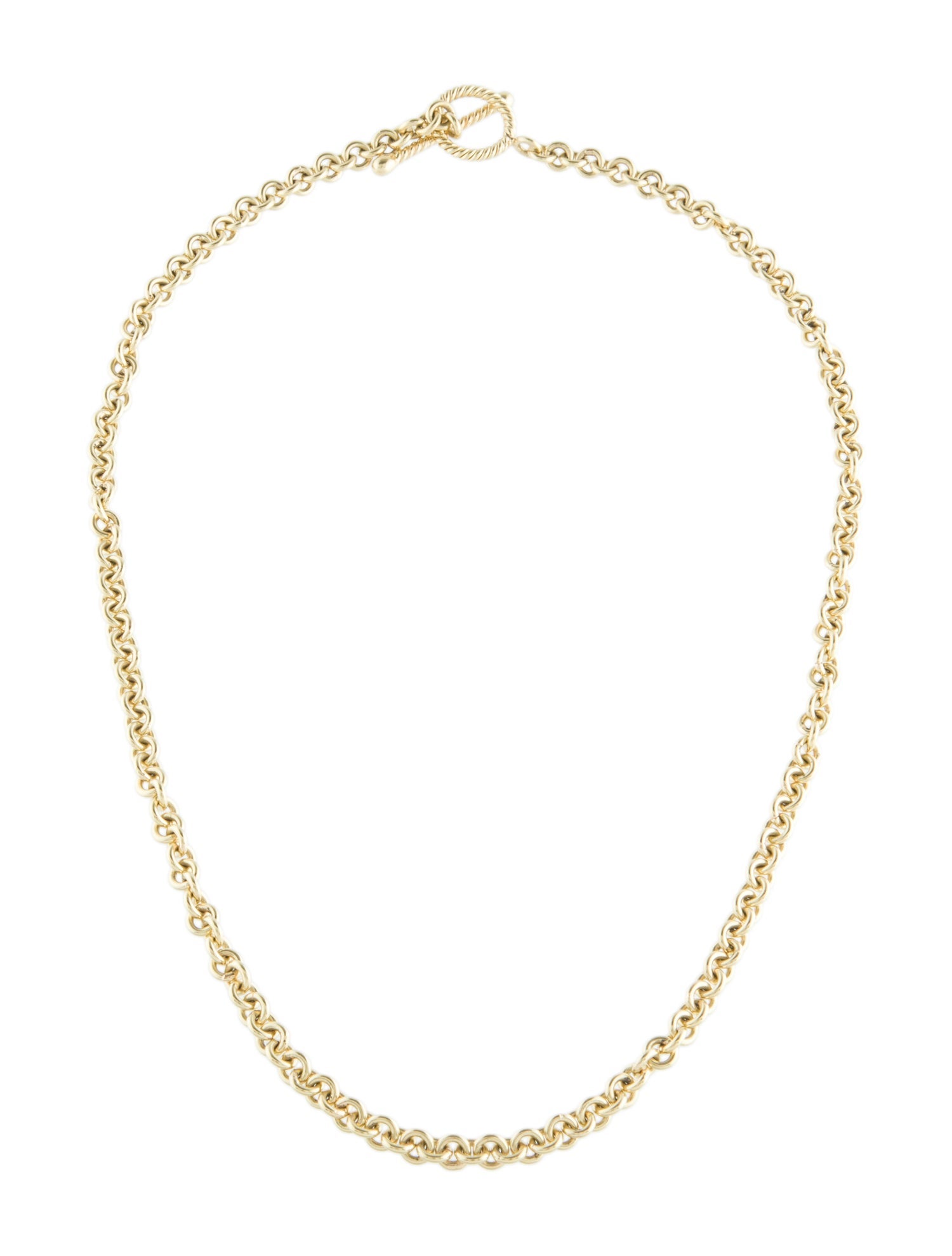 Necklace 18K Chain Necklace - 18K Yellow Gold Chain, Necklaces ...