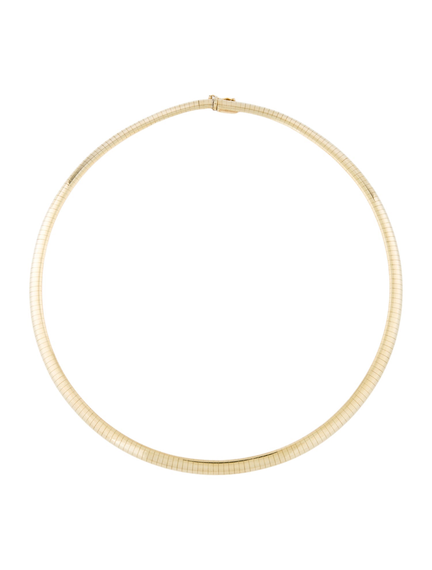 Necklace 14K Omega Necklace - 14K Yellow Gold Choker, Necklaces ...