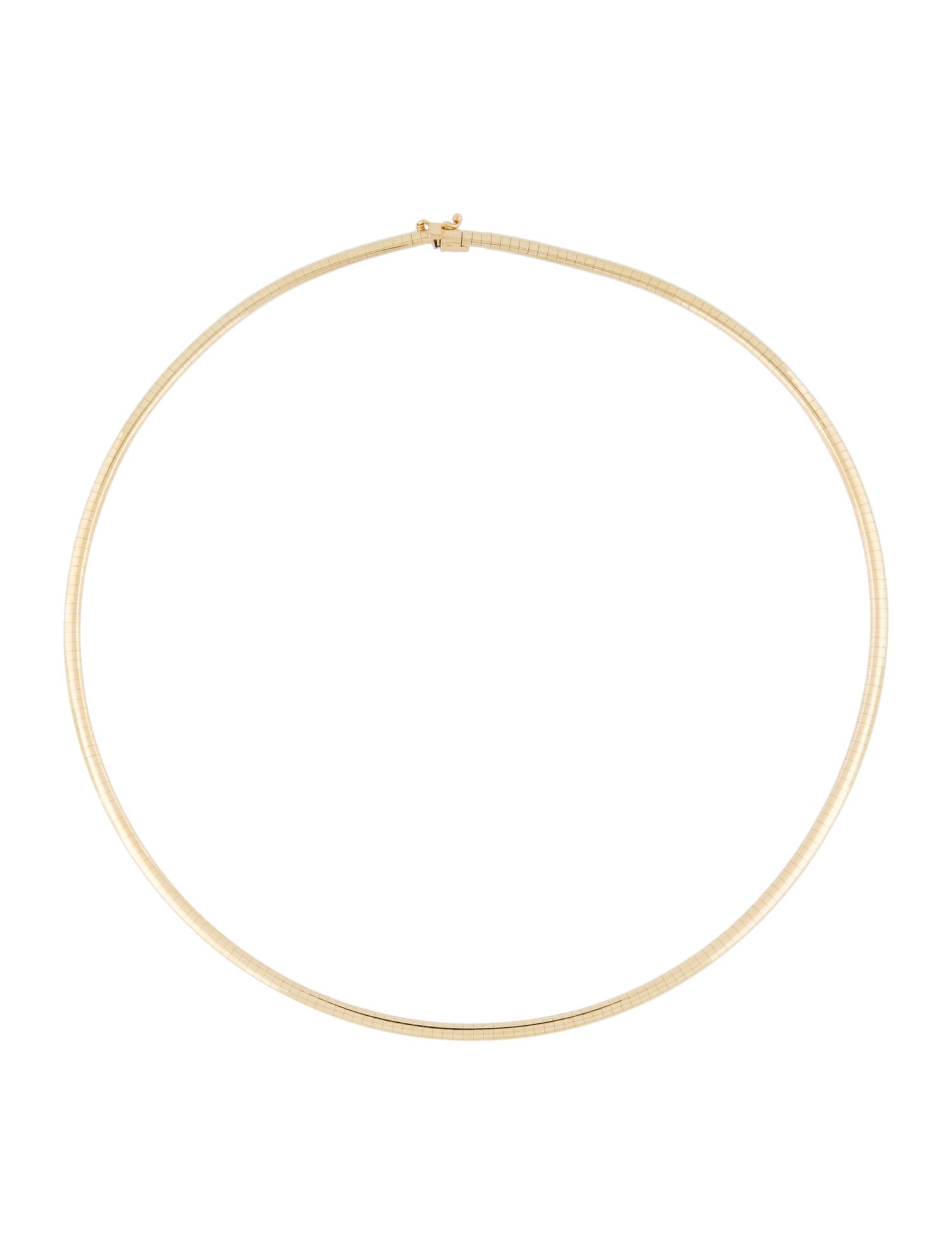 Necklace 14K Omega Link Necklace - 14K Yellow Gold Chain, Necklaces ...