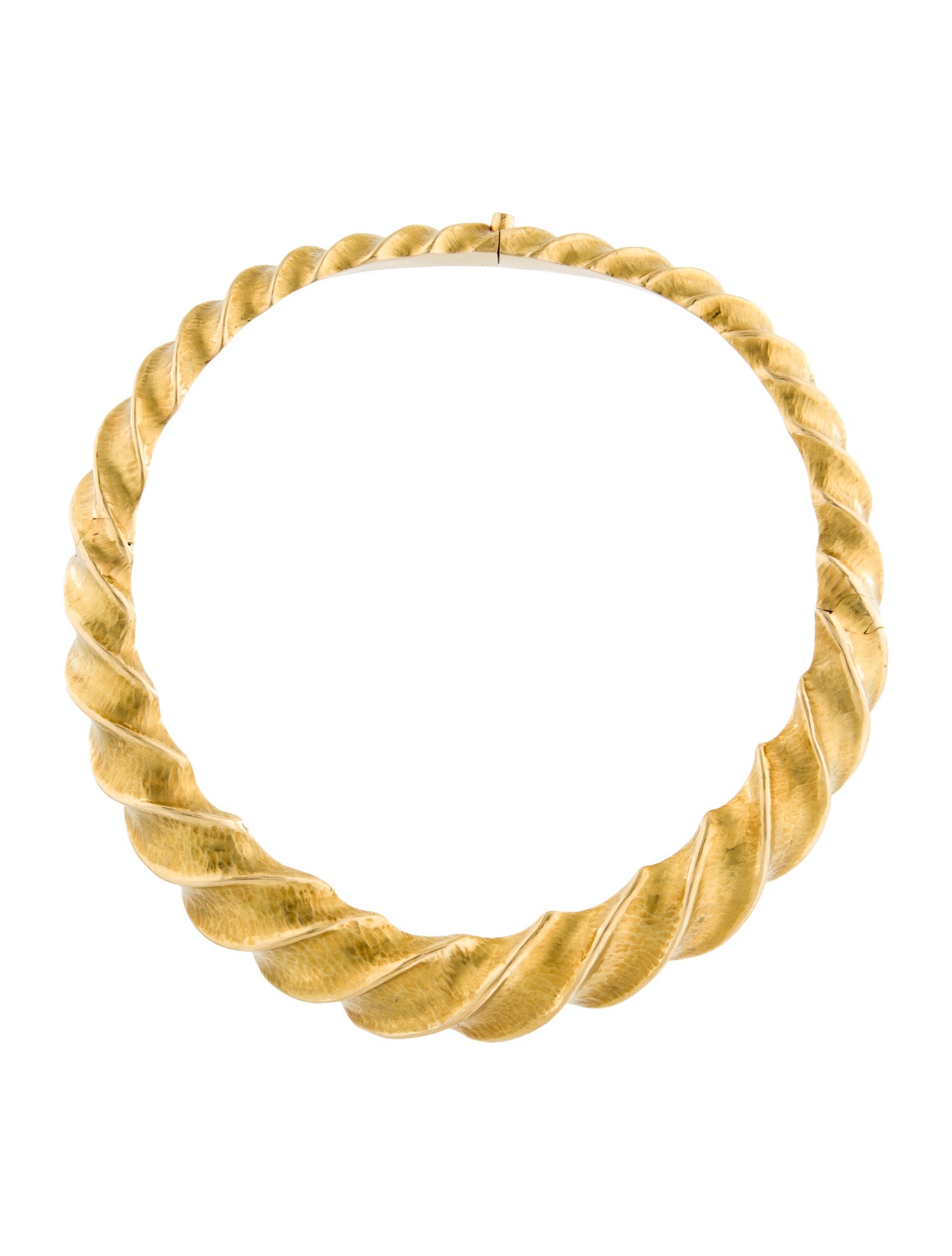 Necklace 18K Multistone & Diamond Filigree Collar Necklace - 18K Yellow ...