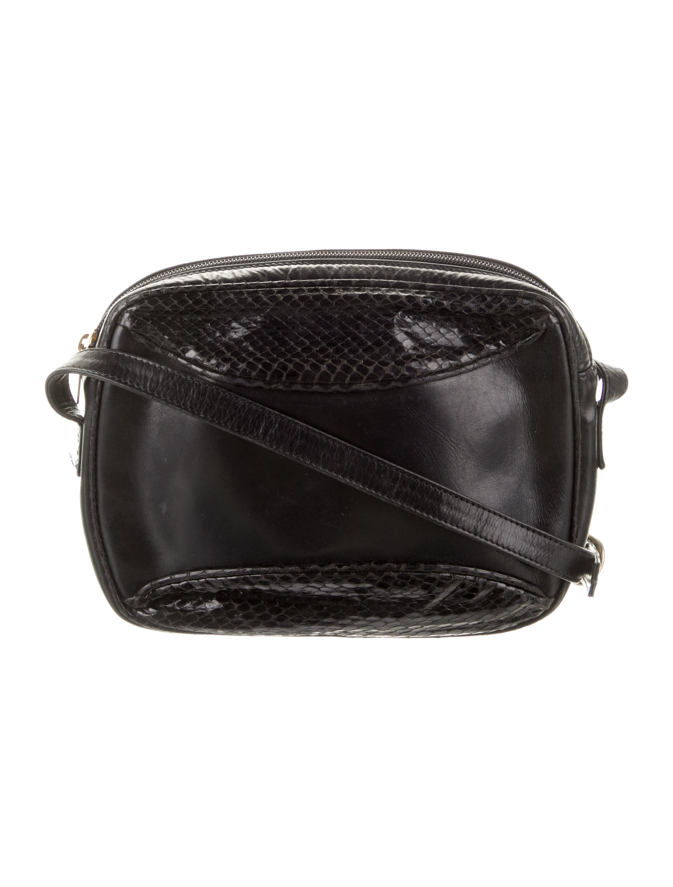 Neiman Marcus Leather Shoulder Bag - Black Shoulder Bags, Handbags ...