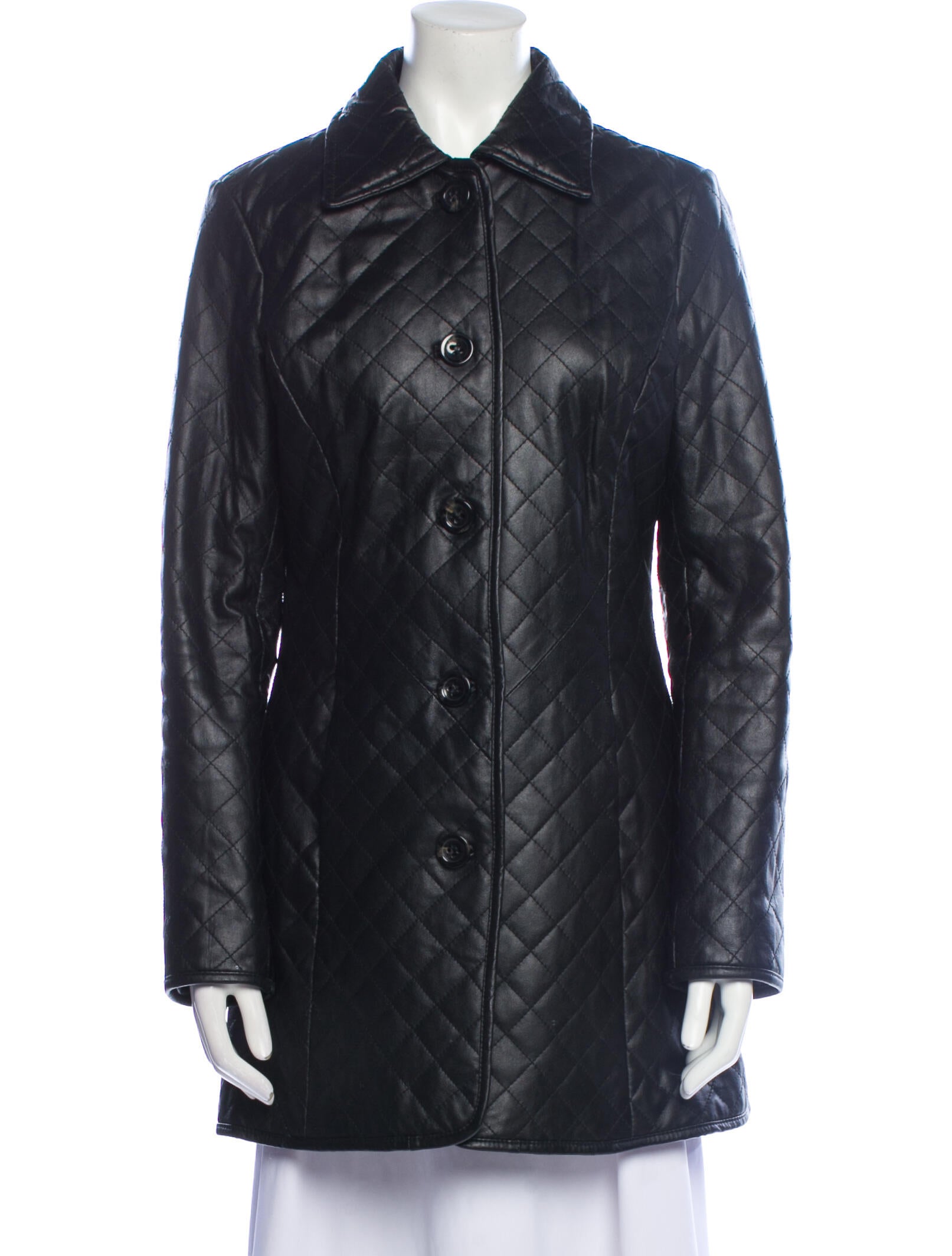 Neiman Marcus Lamb Leather Evening Jacket - Black Jackets, Clothing ...