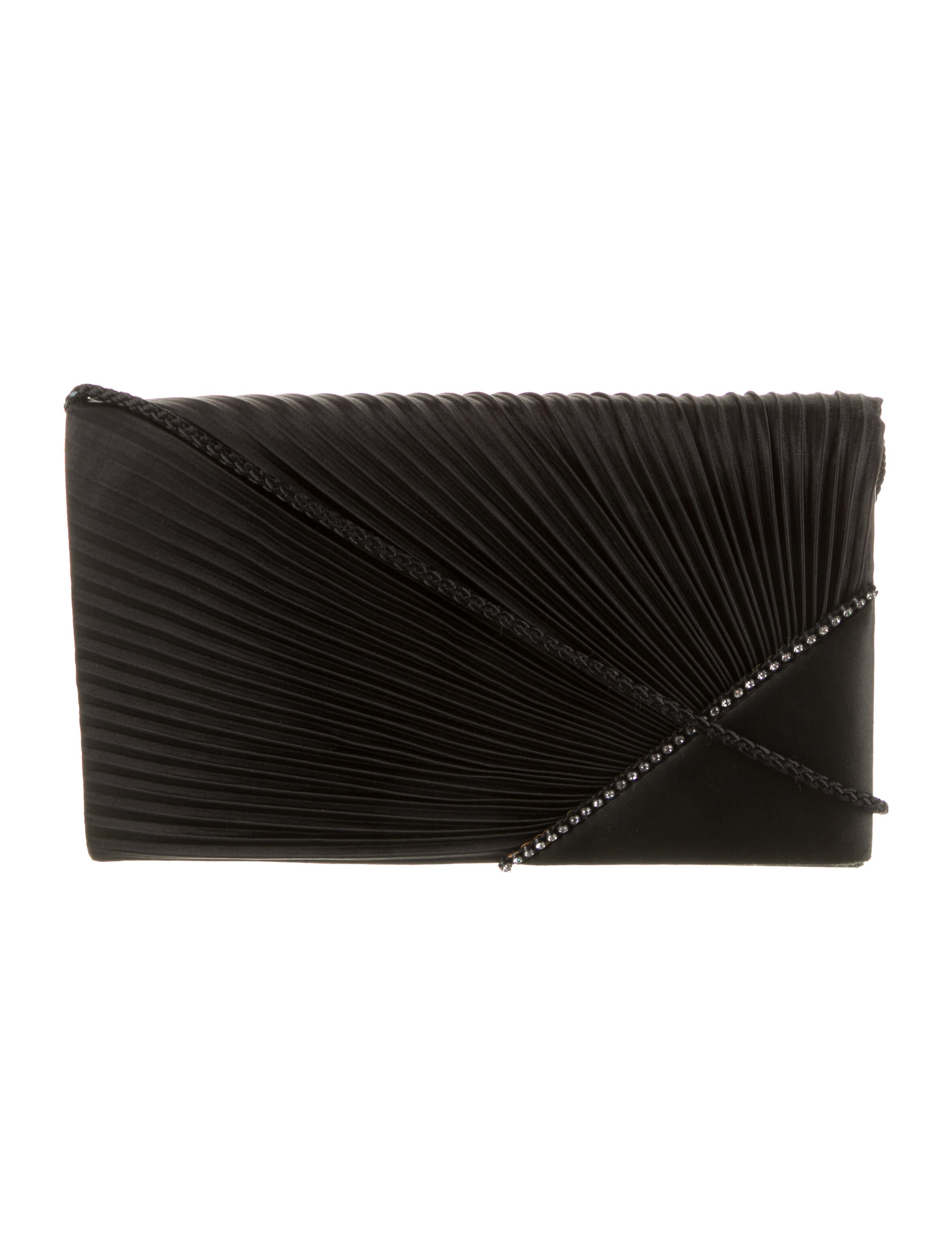 Neiman Marcus Satin Evening Bag - Black Evening Bags, Handbags ...