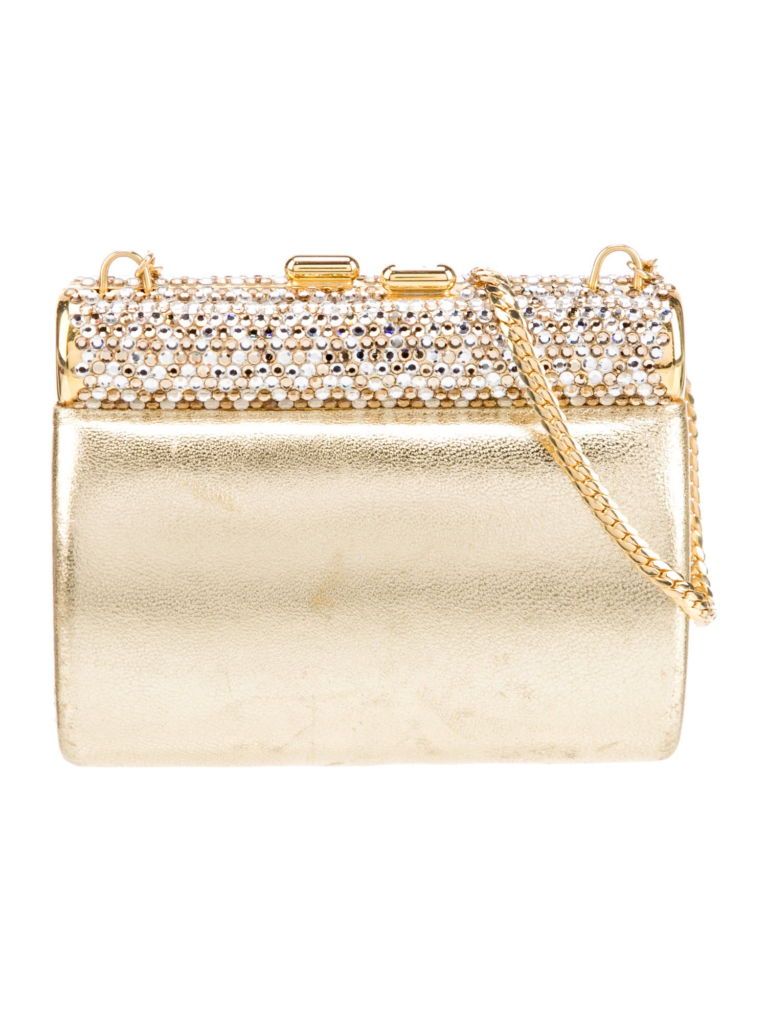 Neiman Marcus Leather - Gold Evening Bags, Handbags - NEMRC54791 | The ...