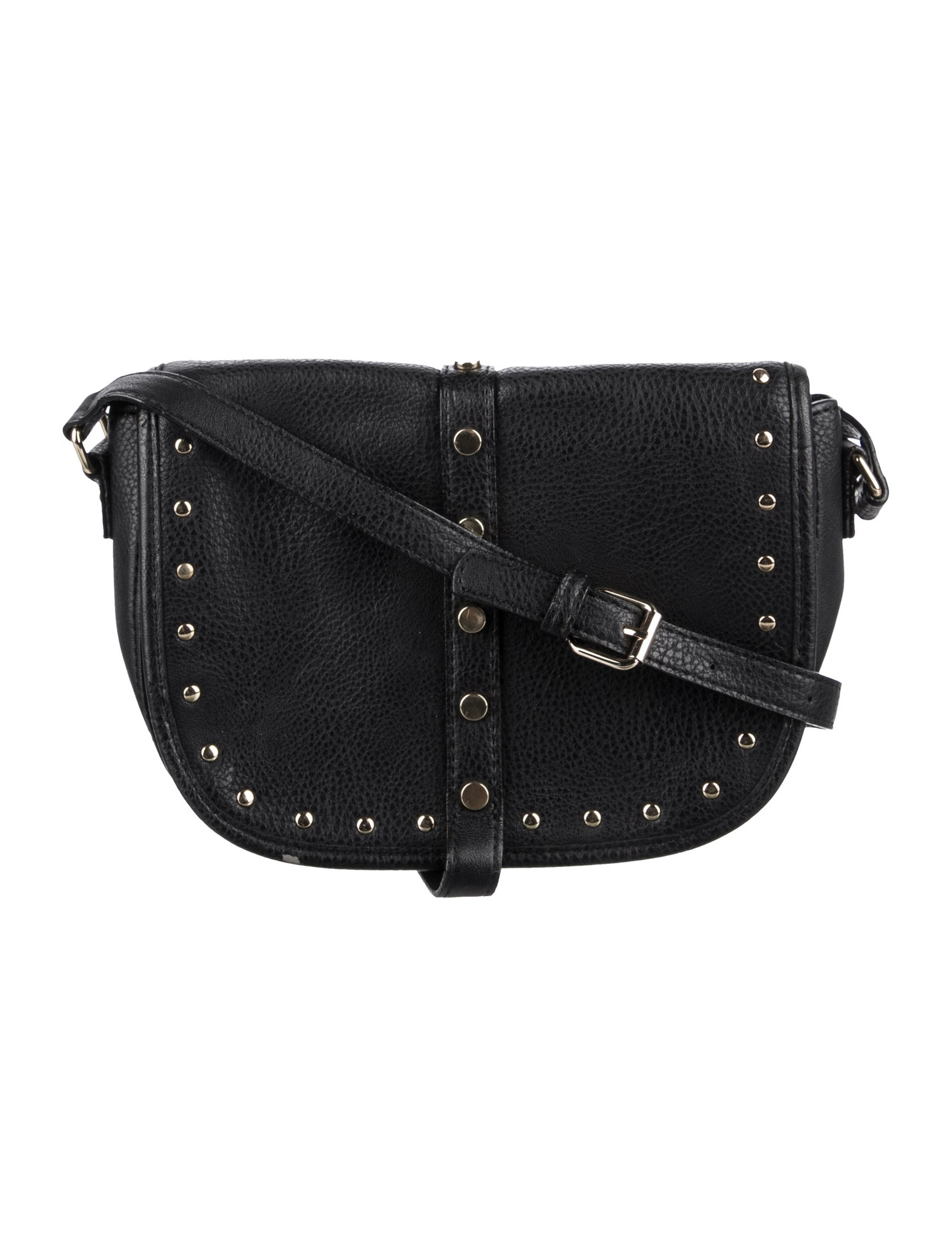 Neiman Marcus Studded Leather Crossbody Bag - Black Crossbody Bags, Handbags - NEMRC59691 | The ...