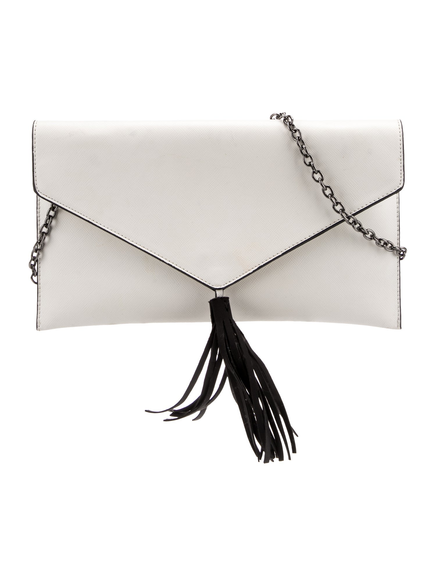 Neiman Marcus Saffiano Leather Shoulder Bag - White Shoulder Bags ...
