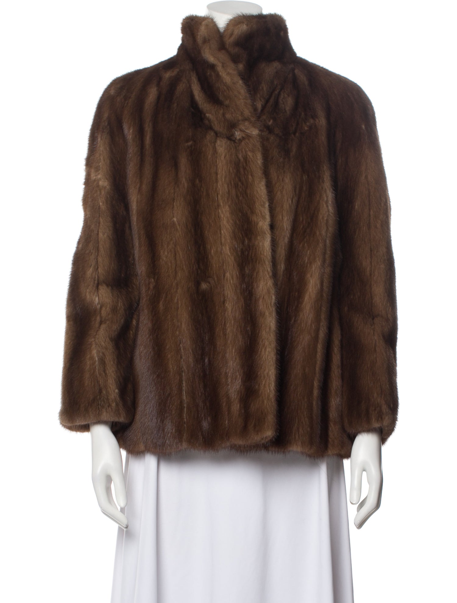 Neiman Marcus Mink Fur Jacket - Brown Jackets, Clothing - NEMRC64115 ...