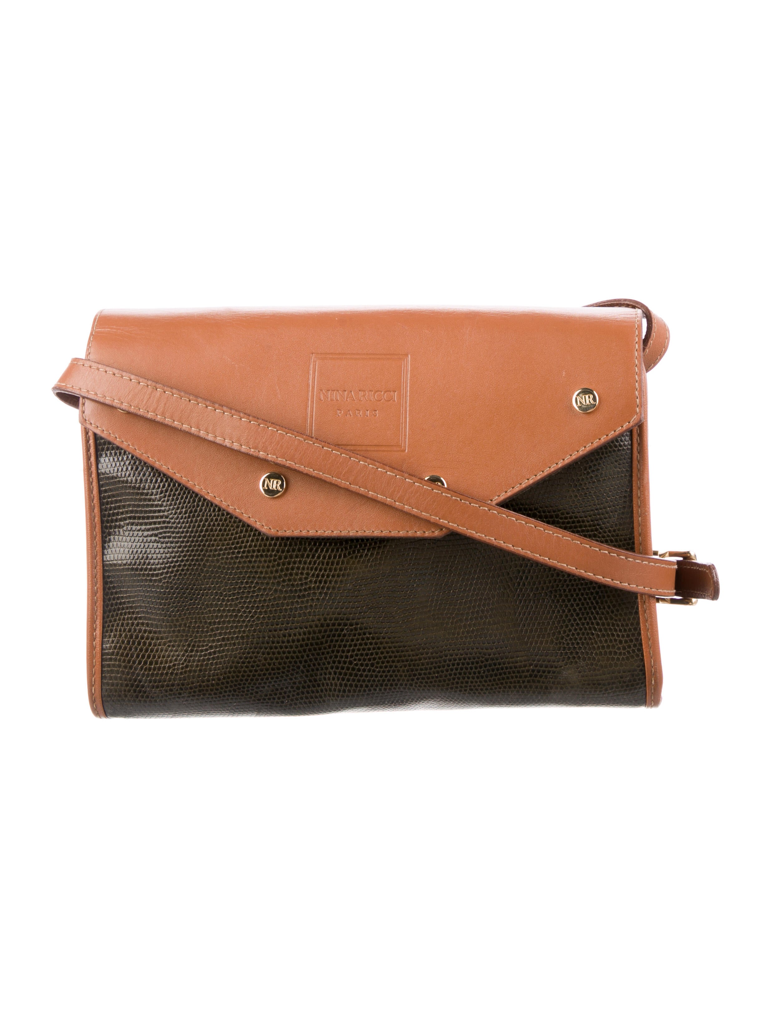 Nina Ricci Snake Embossed Crossbody Bag - Green Crossbody Bags ...