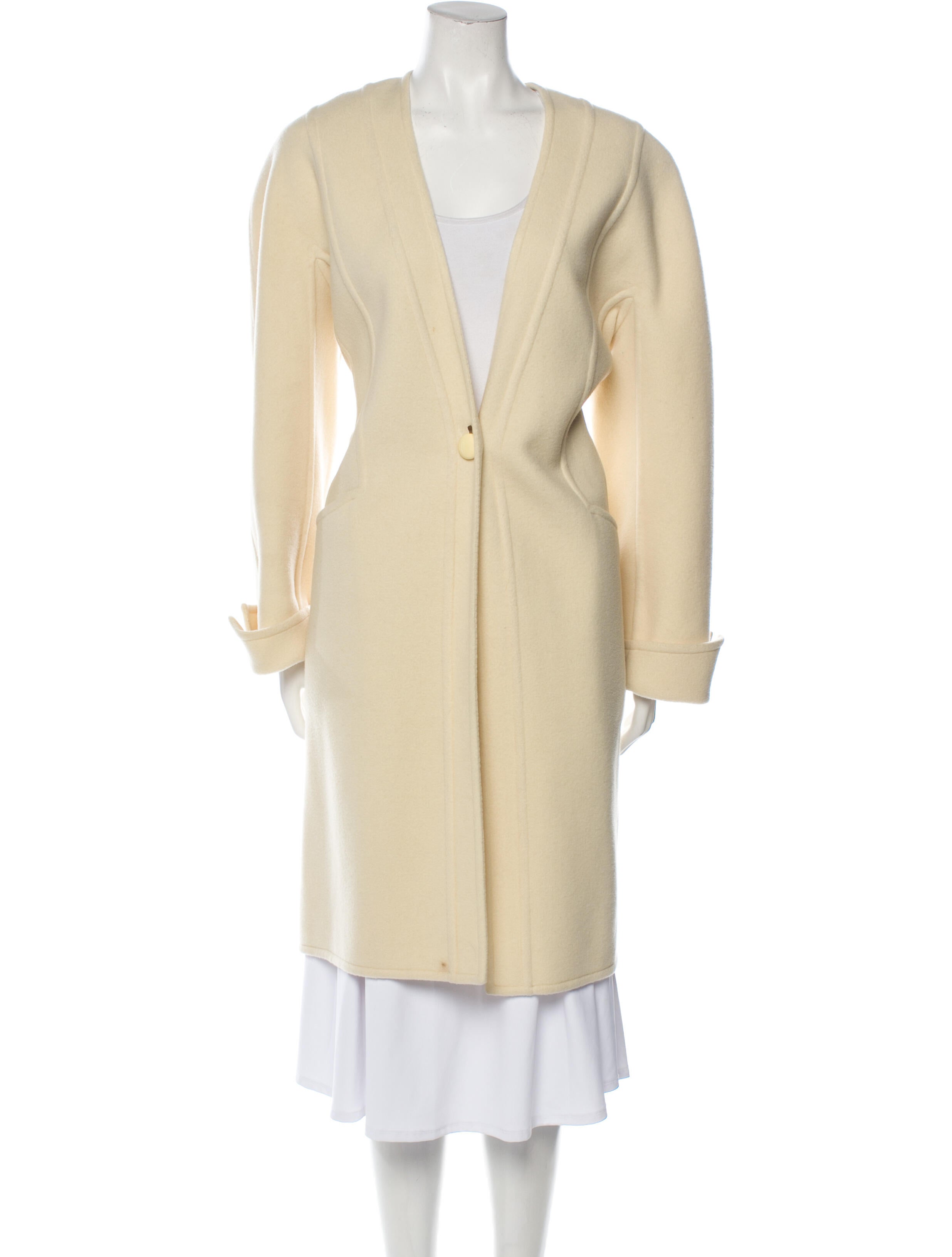Nina Ricci Vintage 1980's Trench Coat - White Coats, Clothing ...