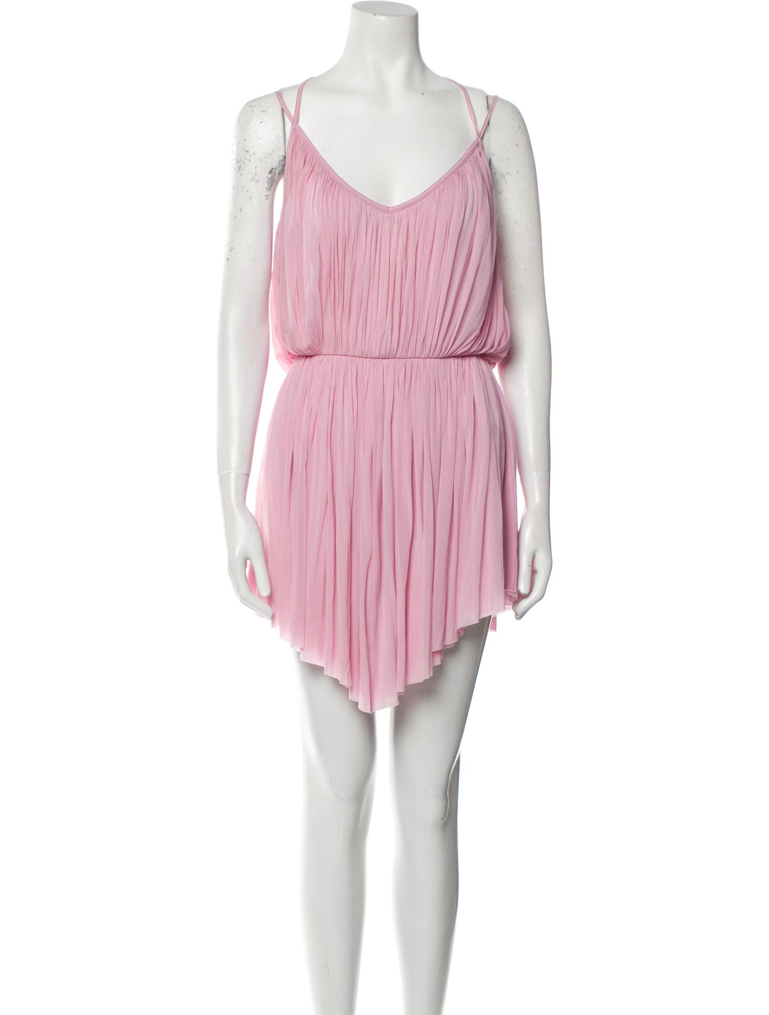 Nina Ricci Scoop Neck Mini Dress - Pink Dresses, Clothing - NIN45091 ...
