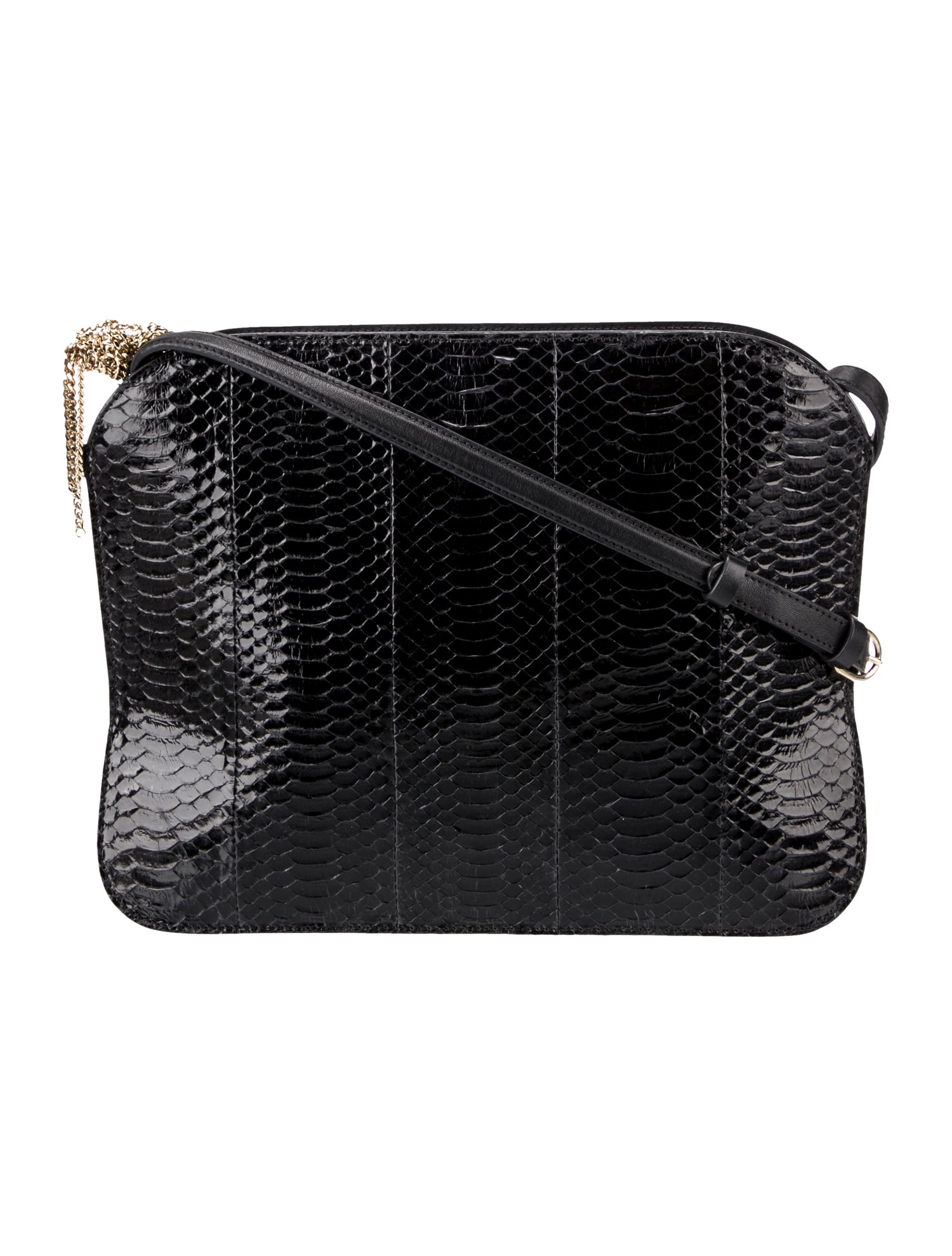 Nina Ricci Snakeskin Crossbody Bag - Black Crossbody Bags, Handbags ...
