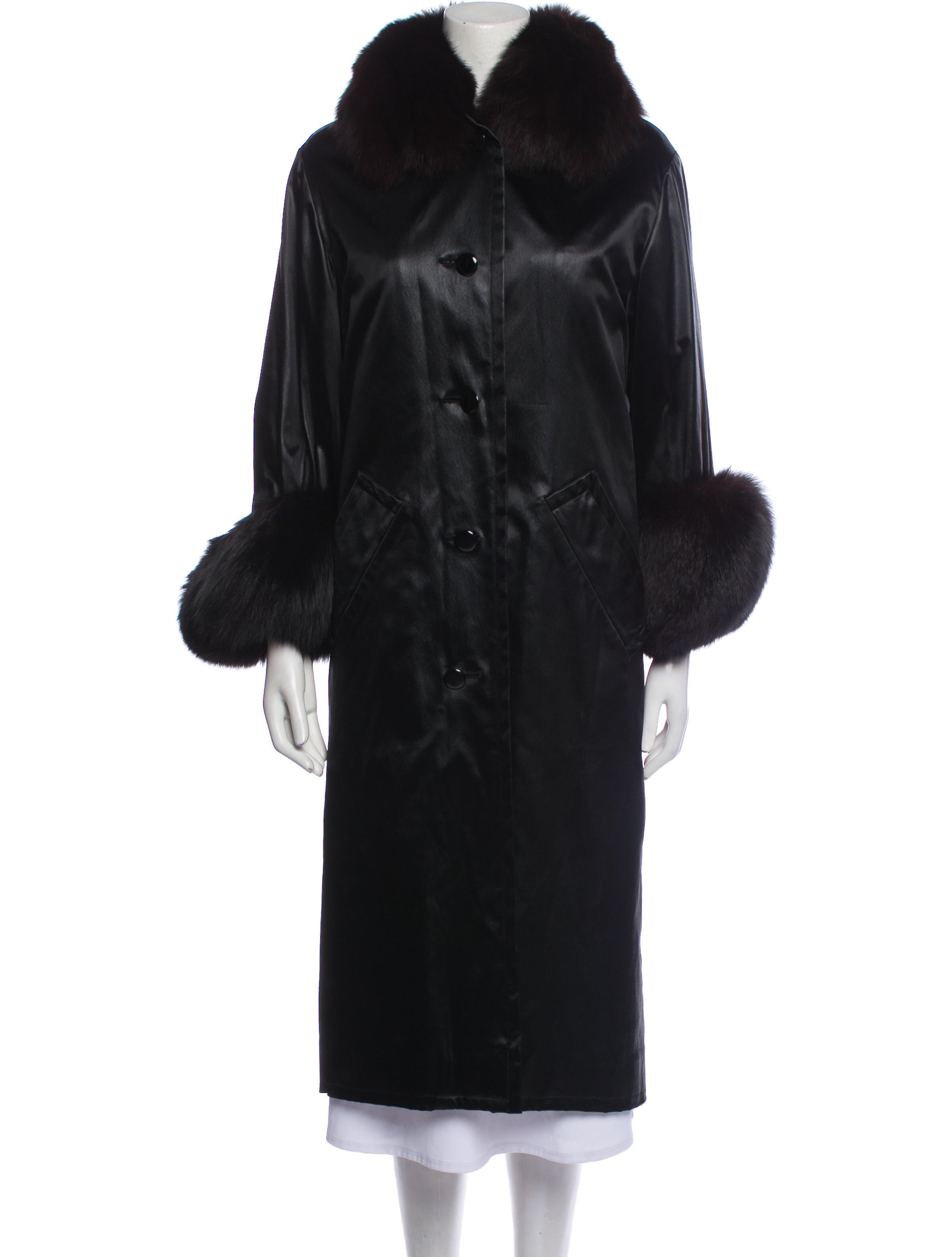 Nina Ricci Vintage 1970's Fur Coat - Black Coats, Clothing - NIN46661 ...