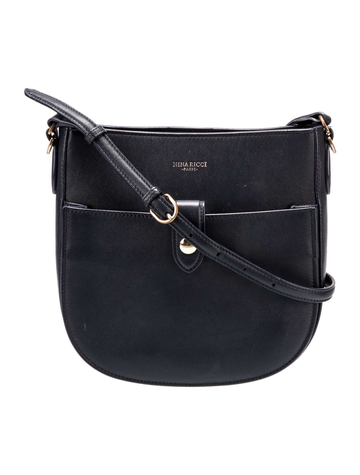 Nina Ricci Leather Crossbody Bag - Blue Crossbody Bags, Handbags ...