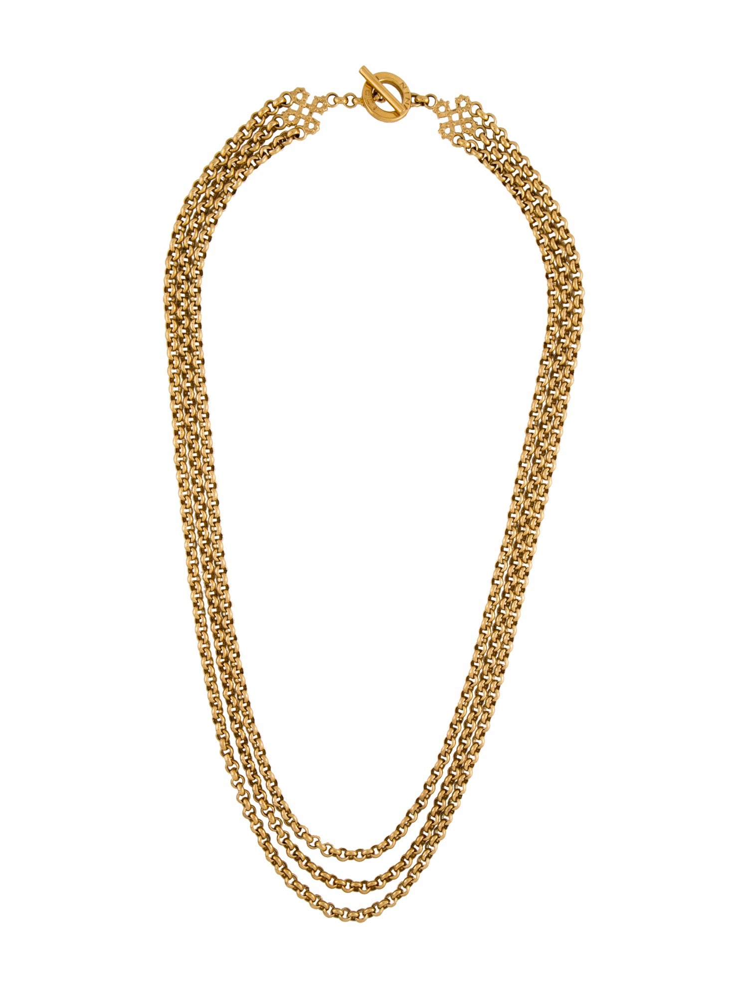 Christian Dior Vintage Crystal Station Multi-Strand Necklace ...