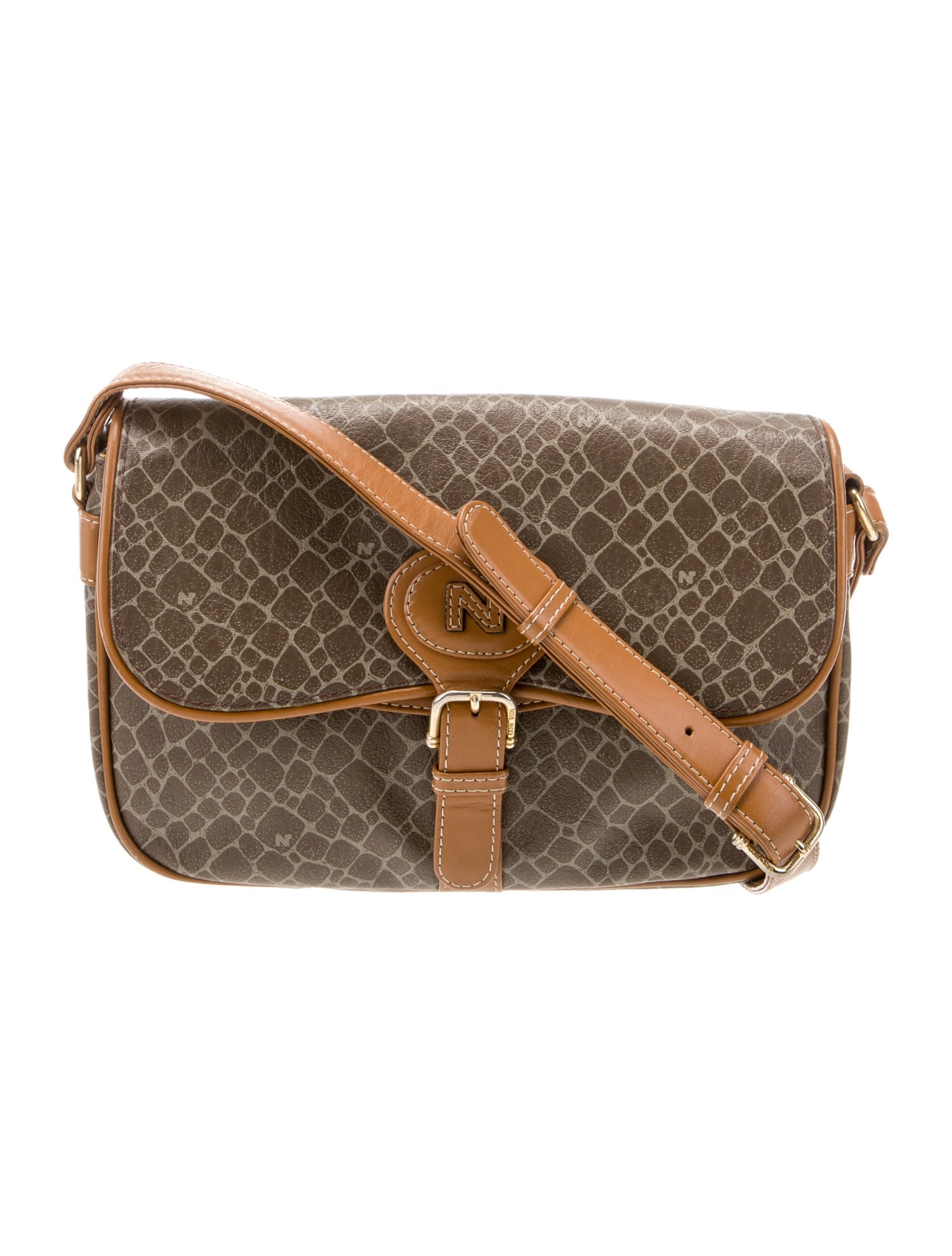 Nina Ricci Leather Crossbody Bag - Brown Crossbody Bags, Handbags ...