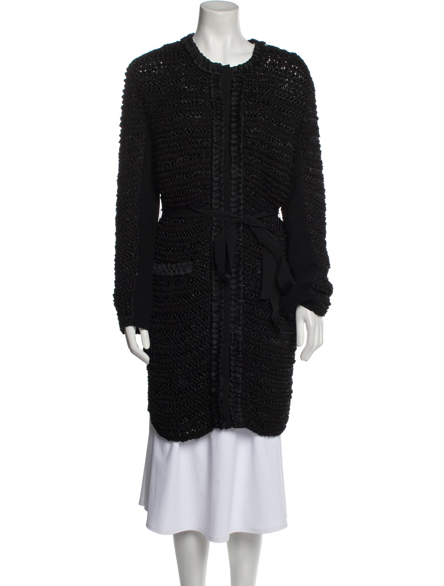 Nina Ricci Tweed Pattern Coat w/ Tags - Blue Coats, Clothing - NIN48847 ...