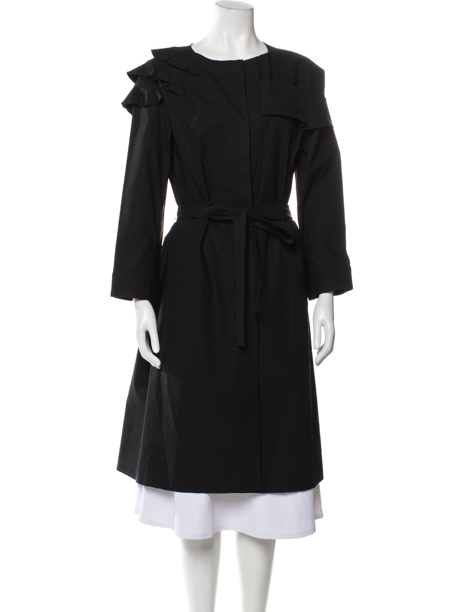 Nina Ricci Trench Coat - Black Coats, Clothing - NIN48913 | The RealReal
