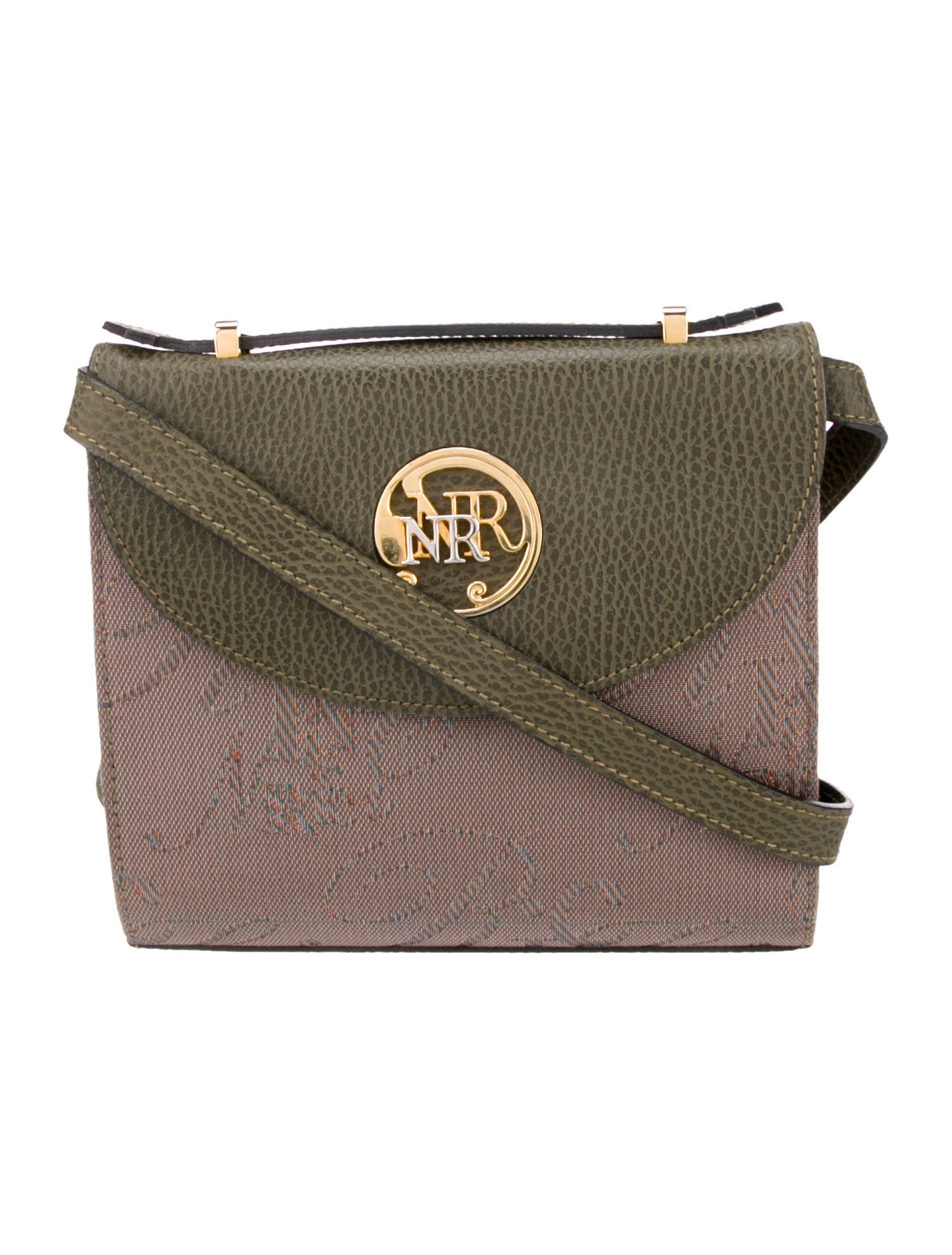 Nina Ricci Terry Cloth Messenger Bag - Brown Crossbody Bags, Handbags ...