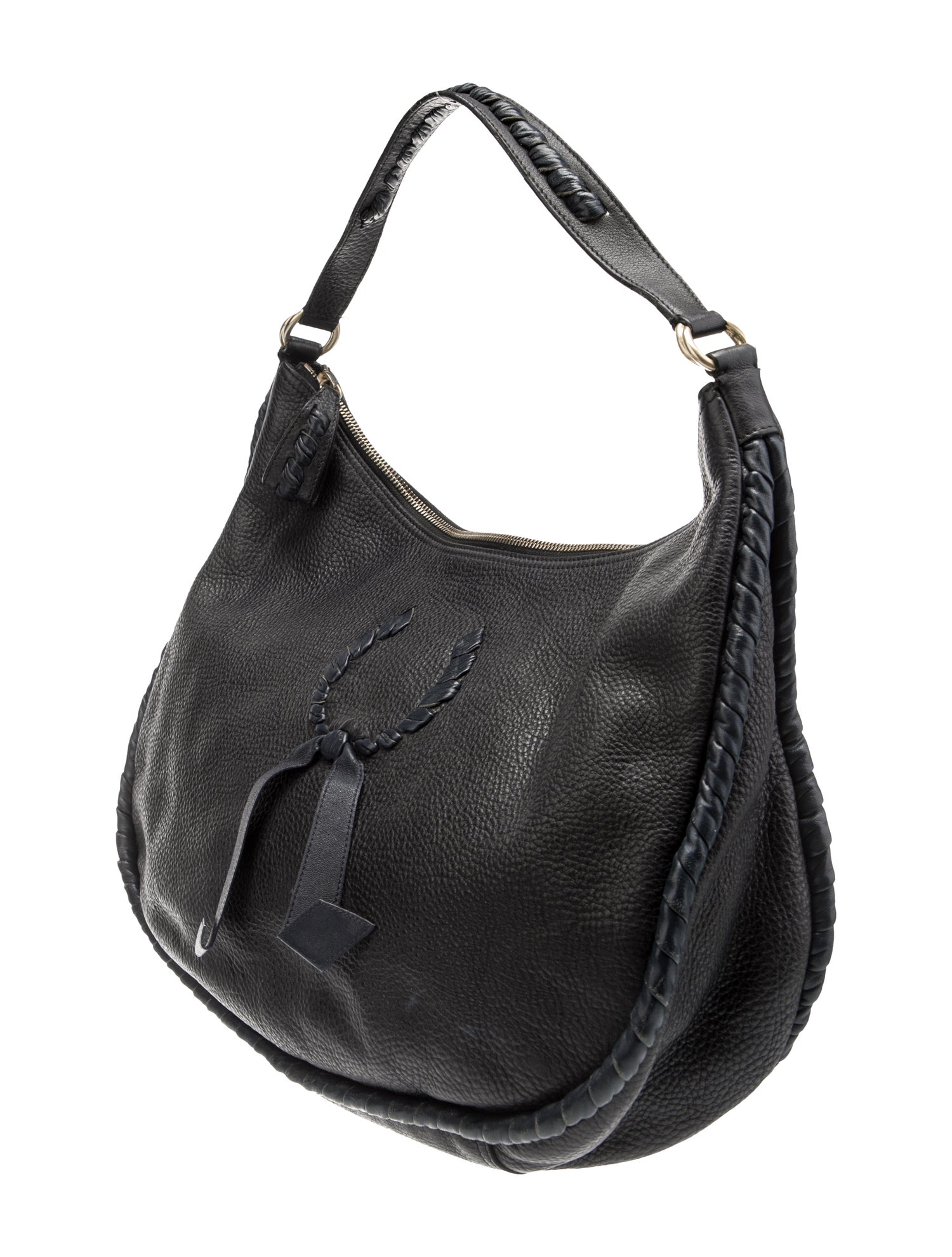 Nina Ricci Leather Hobo - Black Bucket Bags, Handbags - NIN49463 | The ...