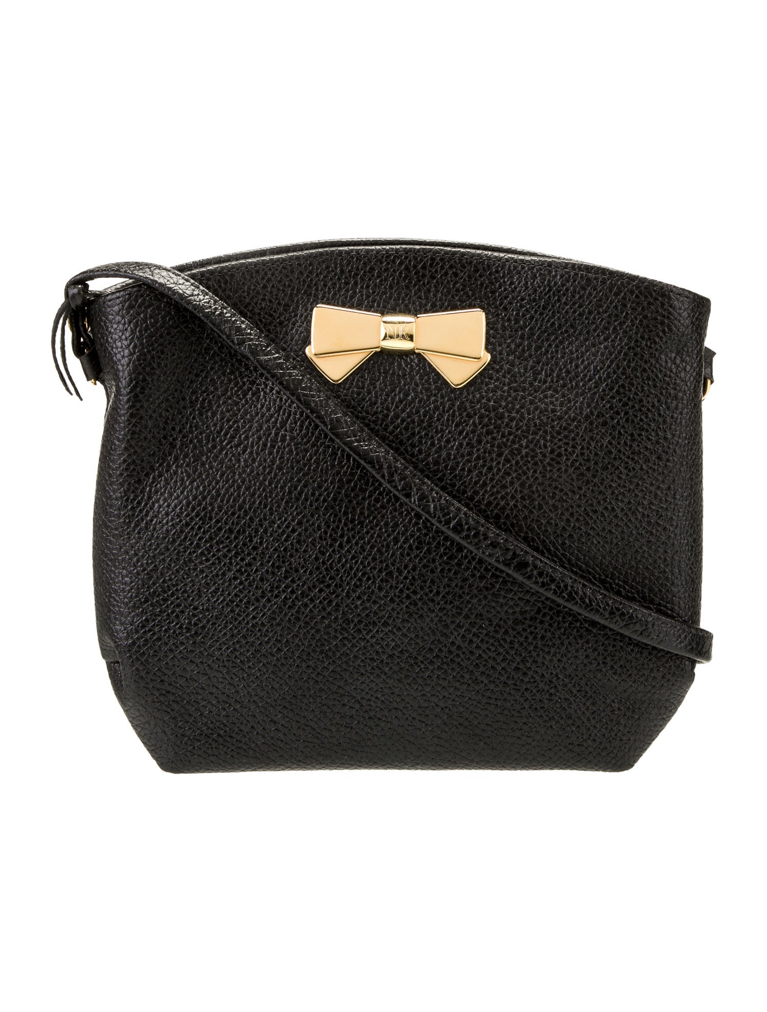 Nina Ricci Leather Messenger Bag - Black Crossbody Bags, Handbags ...
