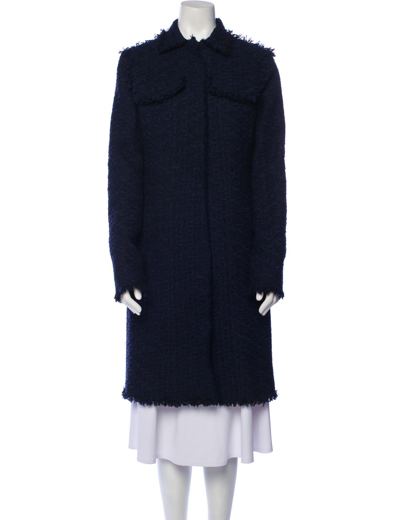 Nina Ricci Virgin Wool Coat - Blue Coats, Clothing - NIN49893 | The ...