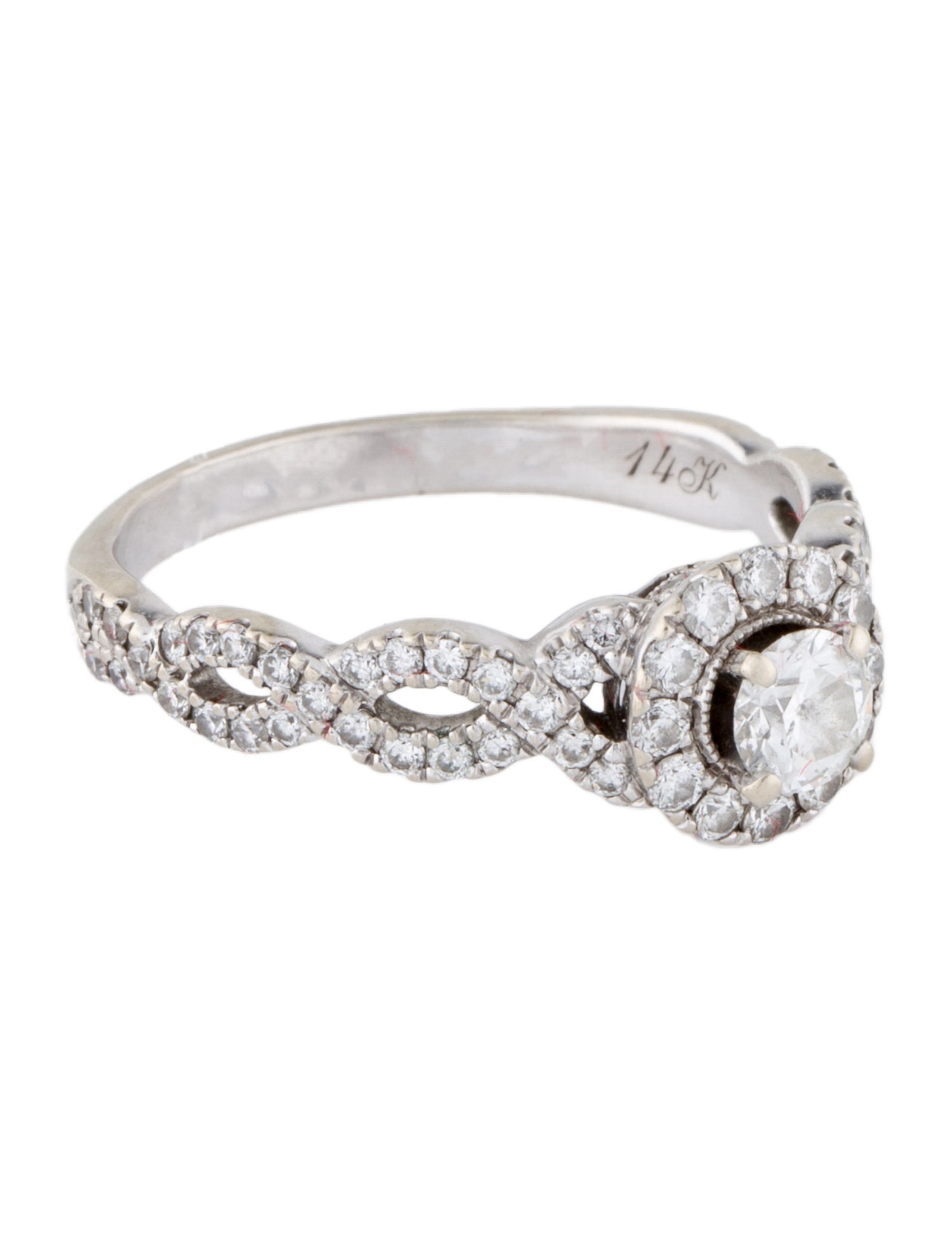 Neil Lane 14K Diamond Engagement Ring - 14K White Gold Engagement Ring ...