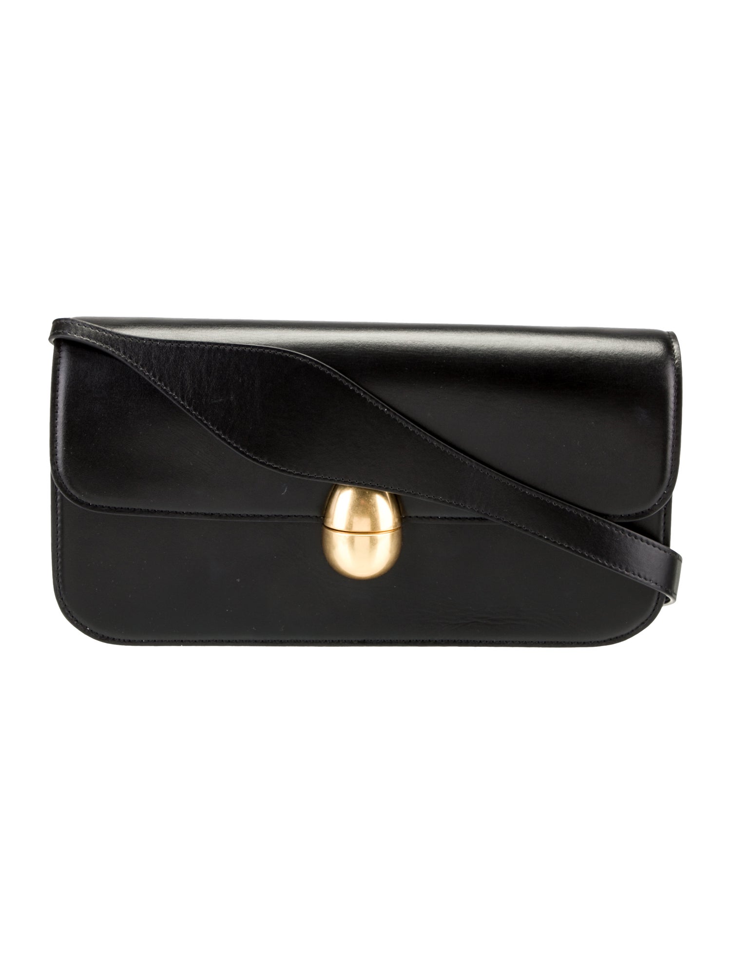 Neous Leather Shoulder Bag - Black Shoulder Bags, Handbags - NNEUS21408 ...