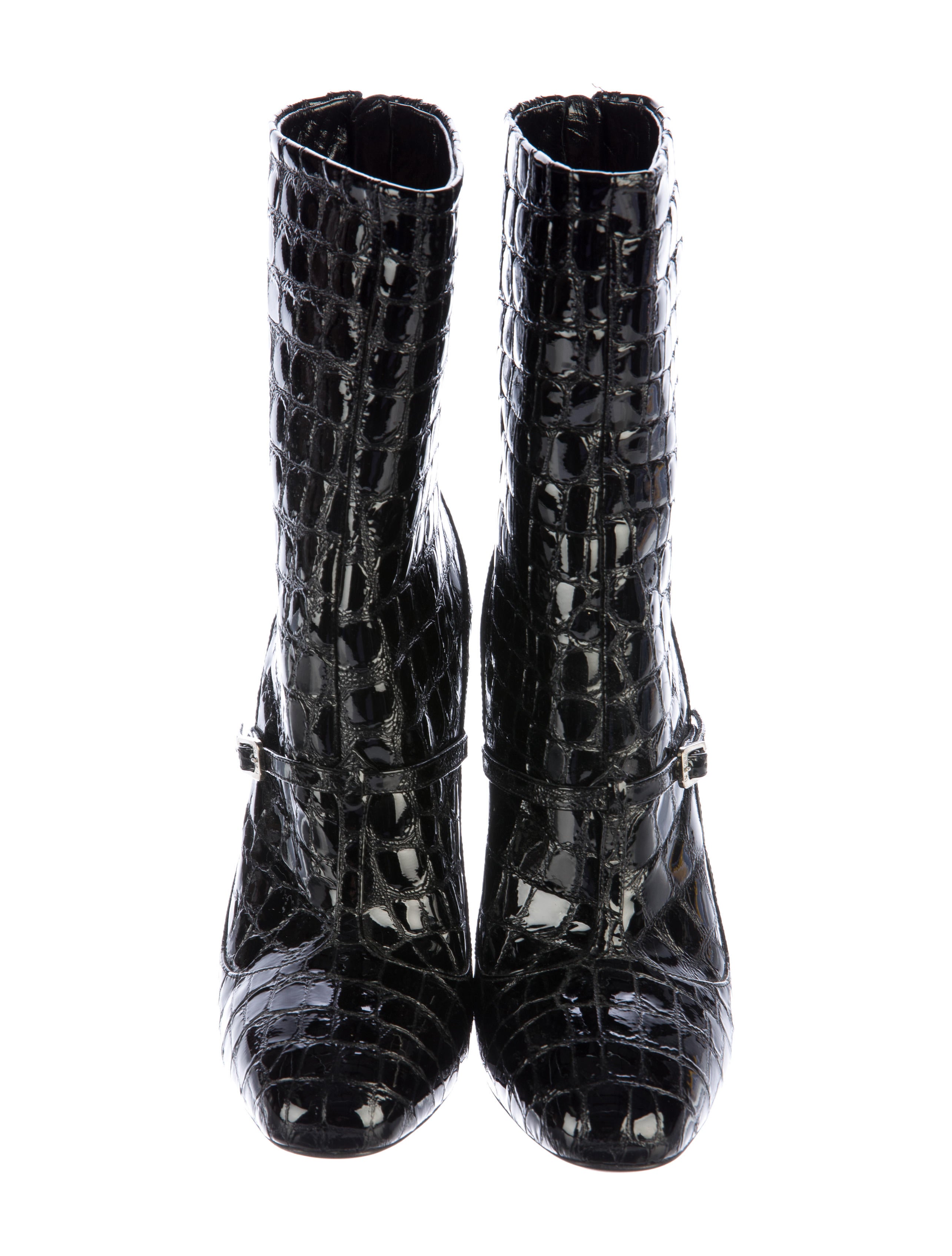 No. 21 Embossed Patent Leather Ankle Boots - Shoes - NO221284 | The ...