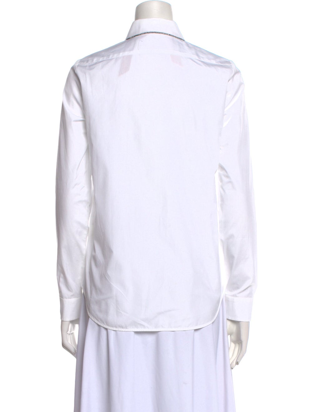 Nº 21 Long Sleeve Button-Up Top - White Tops, Clothing - NO233104 | The ...