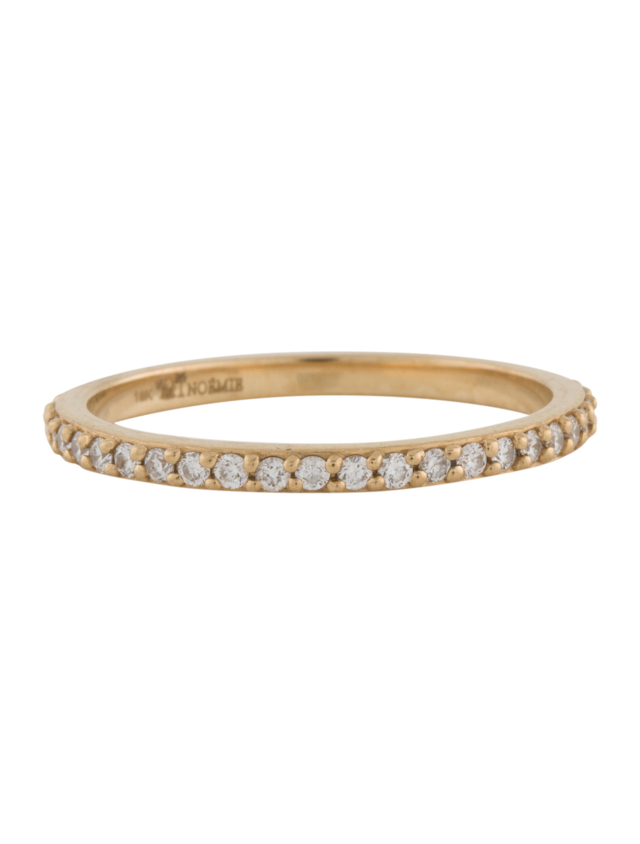 Noémie 18K Diamond Eternity Band Ring - 18K Yellow Gold Eternity Band ...