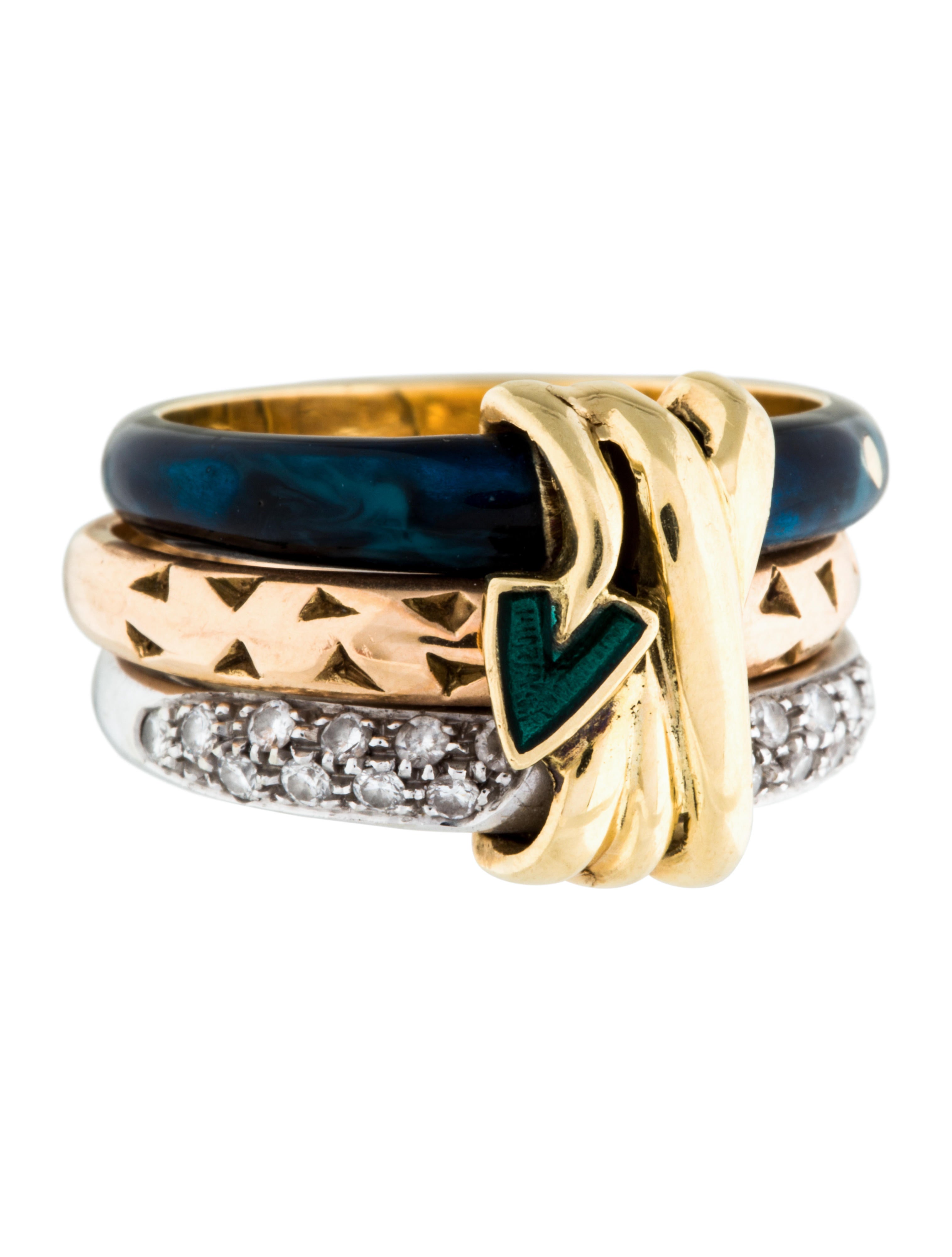 La Nouvelle Bague Three Band Ring - Rings - NOU20063 | The RealReal