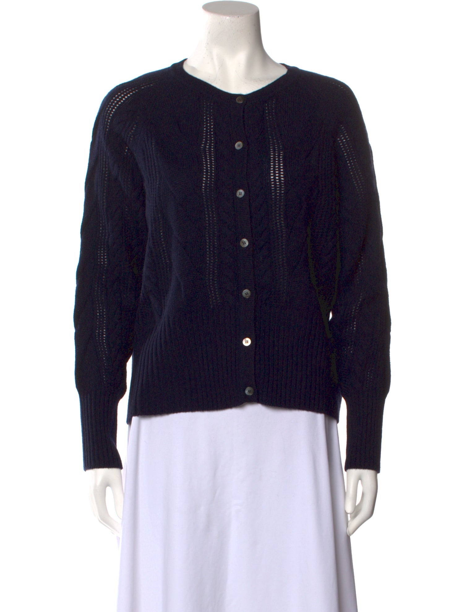 N. Peal Cashmere Crew Neck Sweater - Black Knitwear, Clothing ...