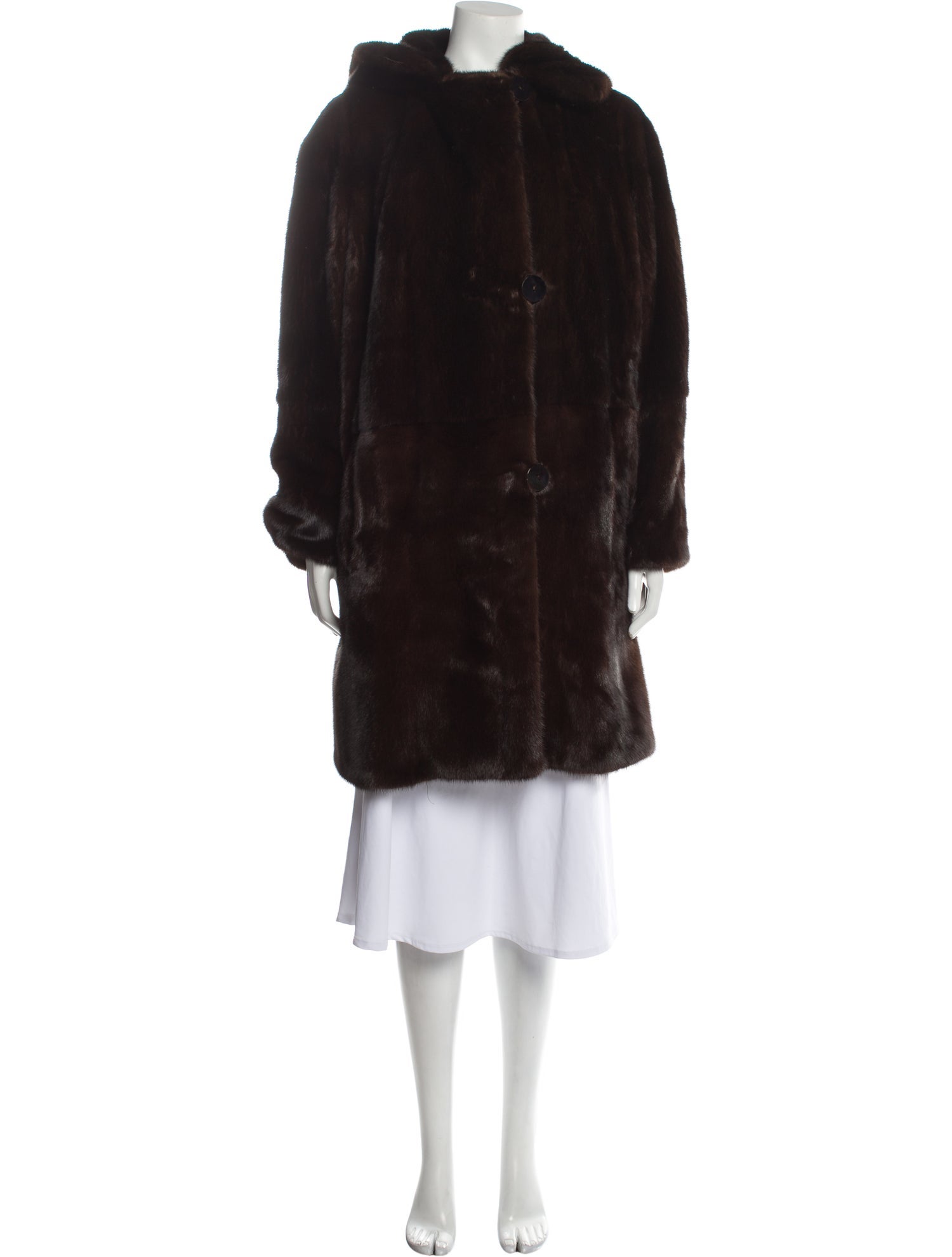 Anne Dee Goldin Overcoat - Brown Outerwear, Clothing - NSD20176 | The ...