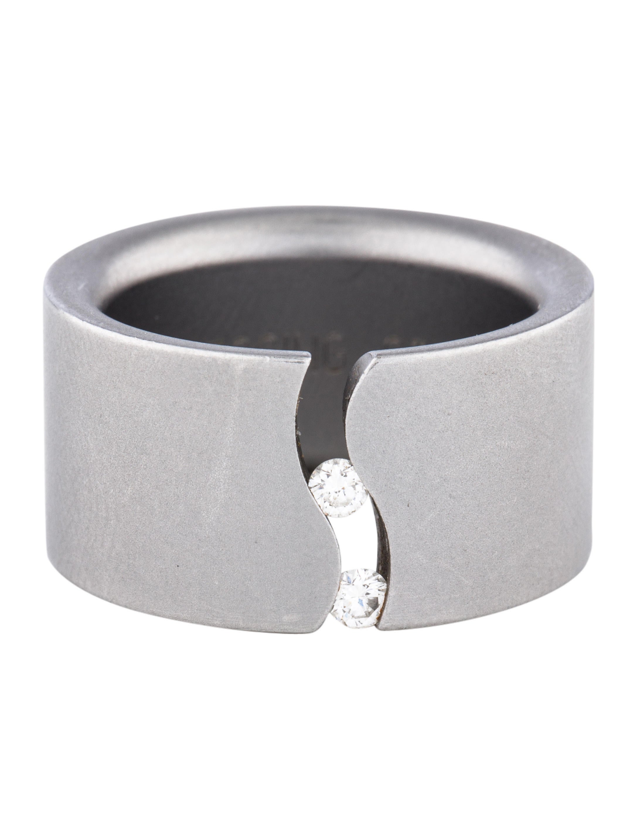 Niessing Diamond Abacus Ring - Stainless Steel Band, Rings - NSS20027 ...
