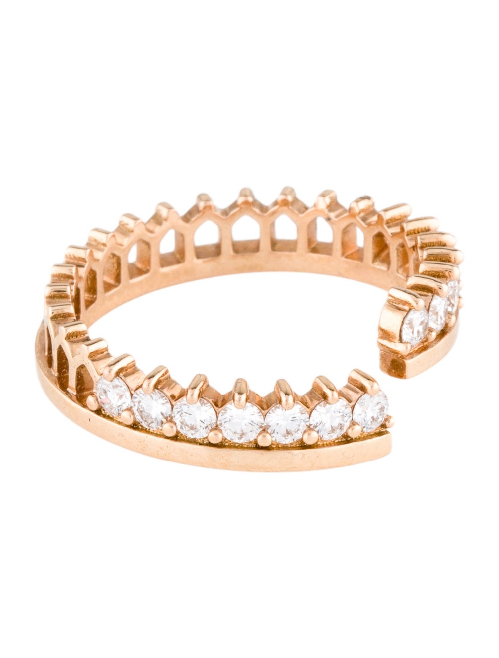 Nouvel Heritage 18K Diamond Vendome Ring - 18K Rose Gold Band, Rings ...