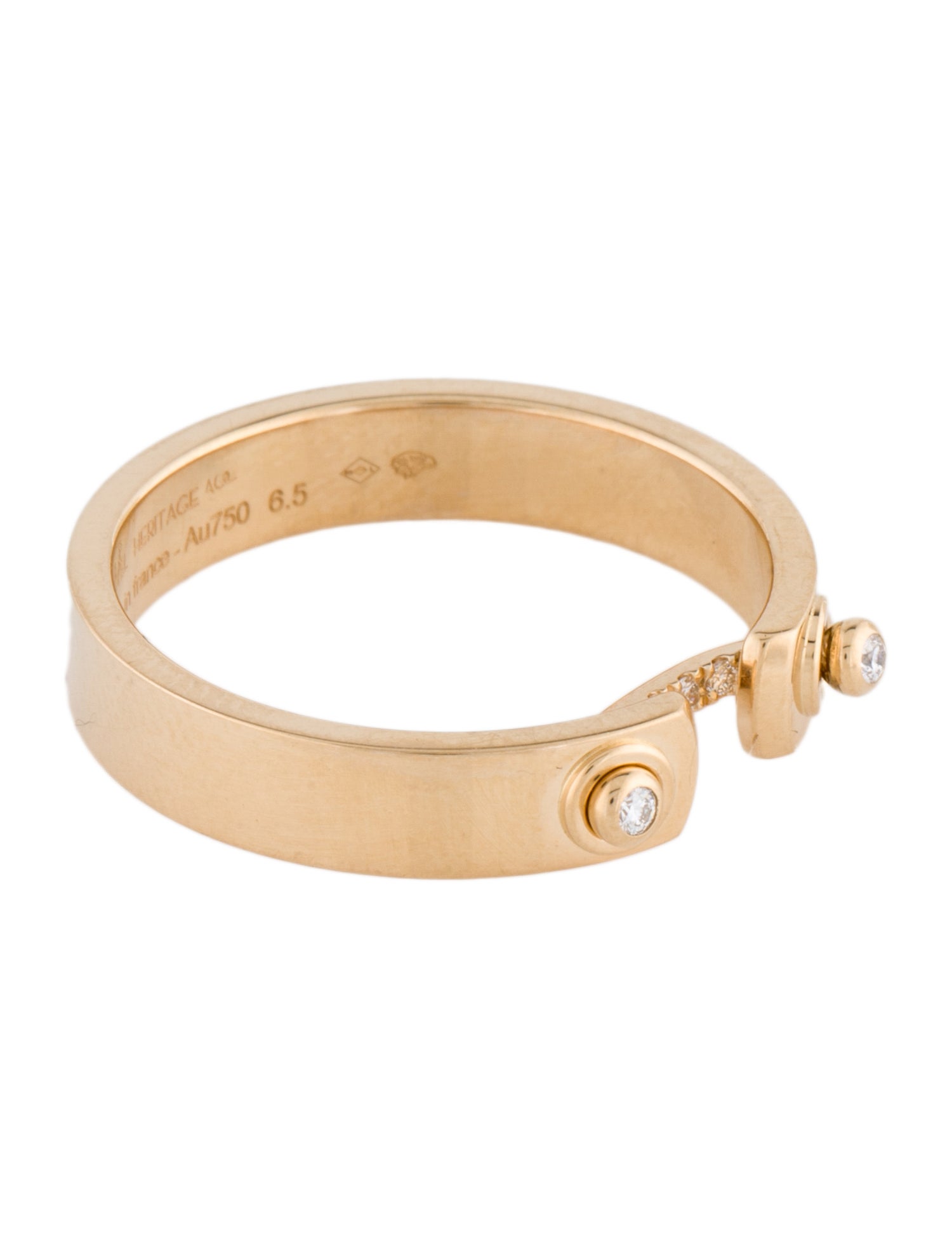 Nouvel Heritage 18K Diamond Business Meeting Mood Ring - 18K Yellow ...