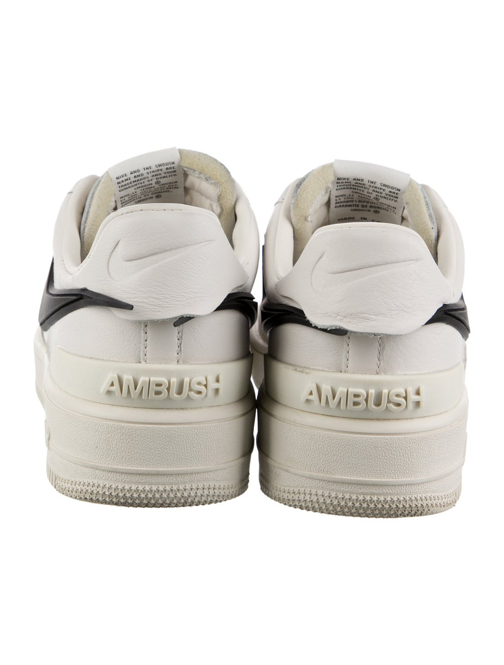 Nike x AMBUSH Leather Raw-Edge Trim Sneakers - White Sneakers, Shoes ...