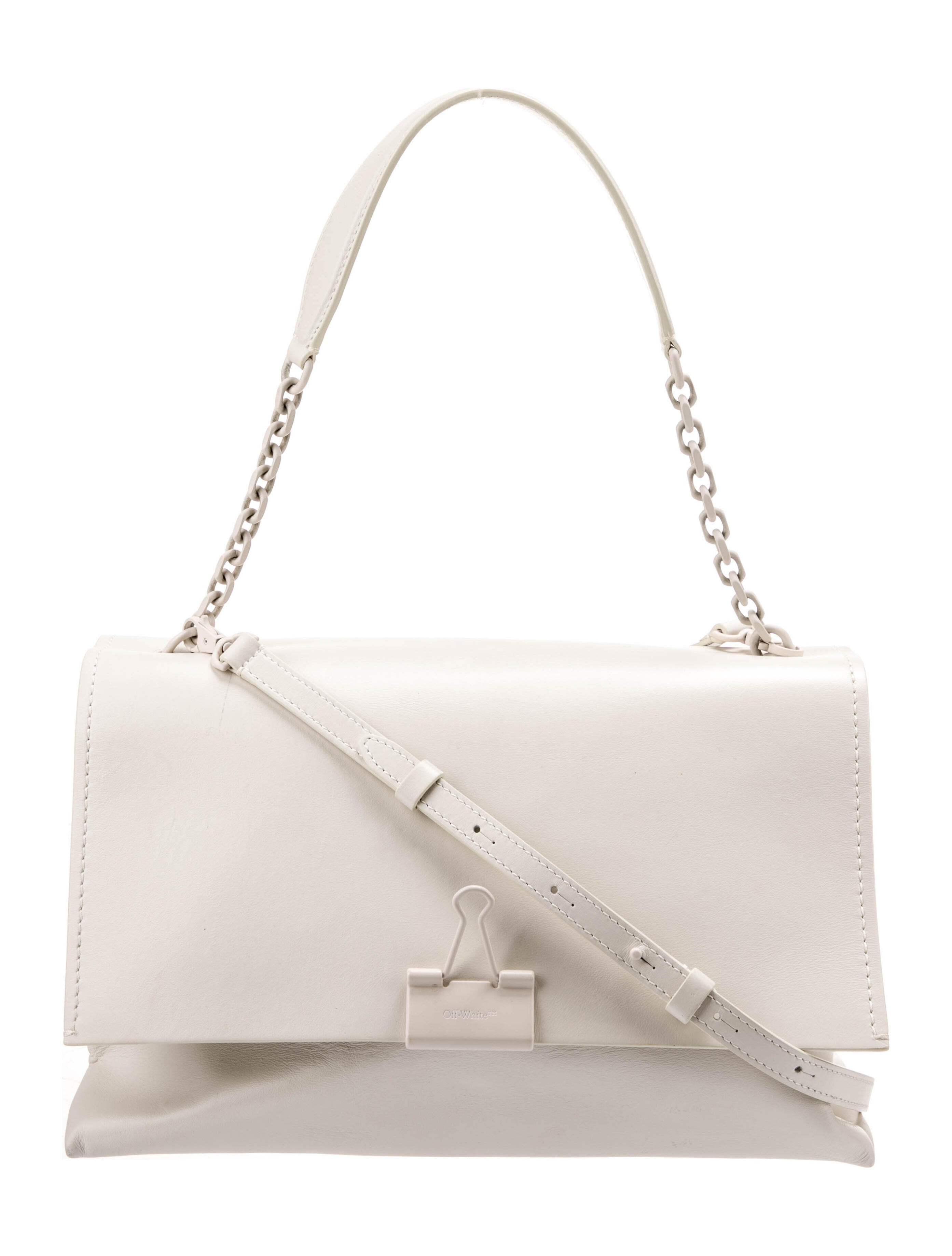 Off-White Soft Large Shoulder Bag - White Crossbody Bags, Handbags ...