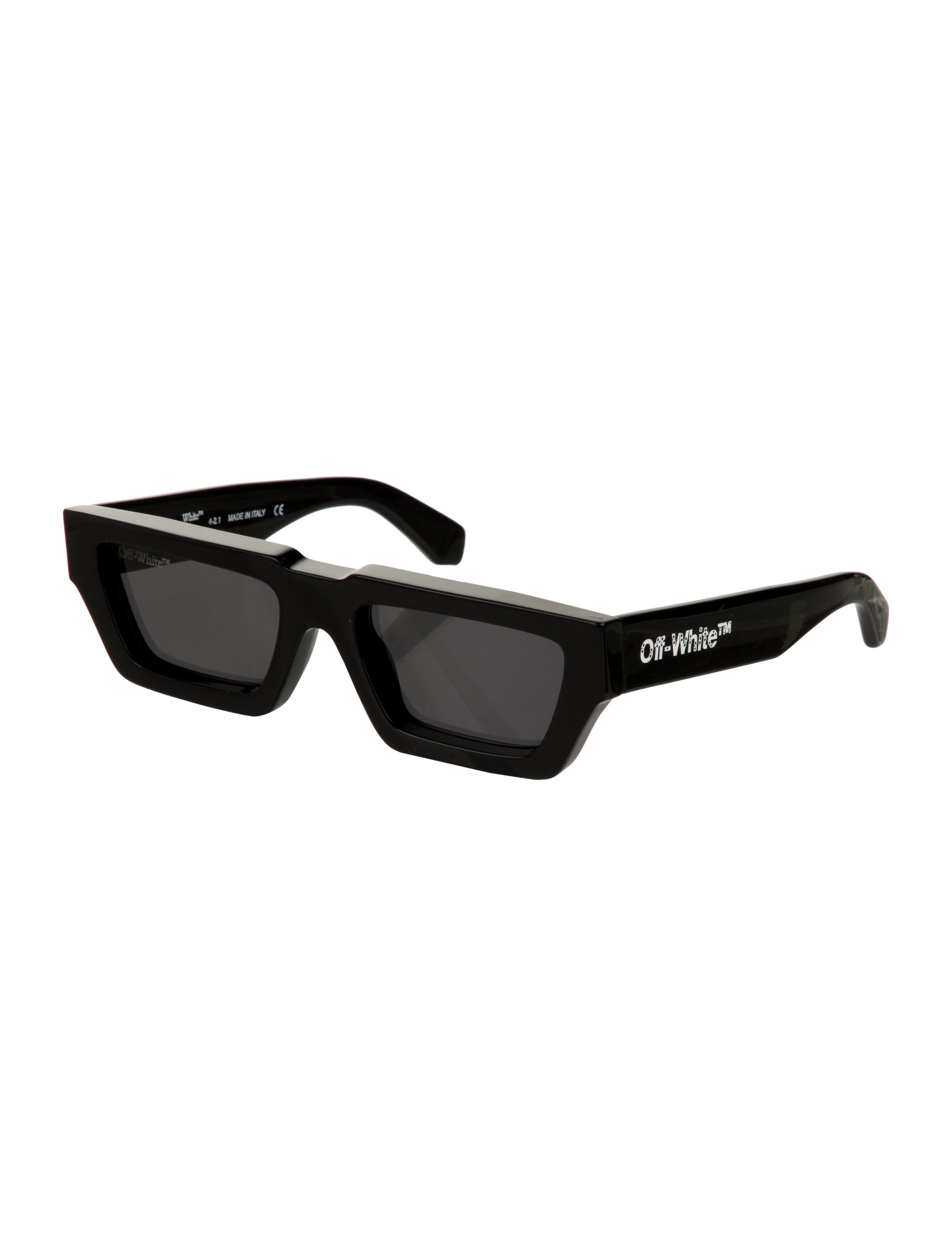 Off-White Square Tinted Sunglasses - Black Sunglasses, Accessories ...
