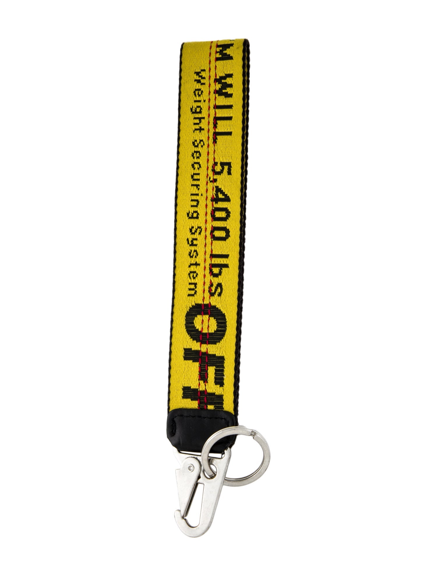 Off-White Industrial Keychain - Yellow Keychains, Accessories ...