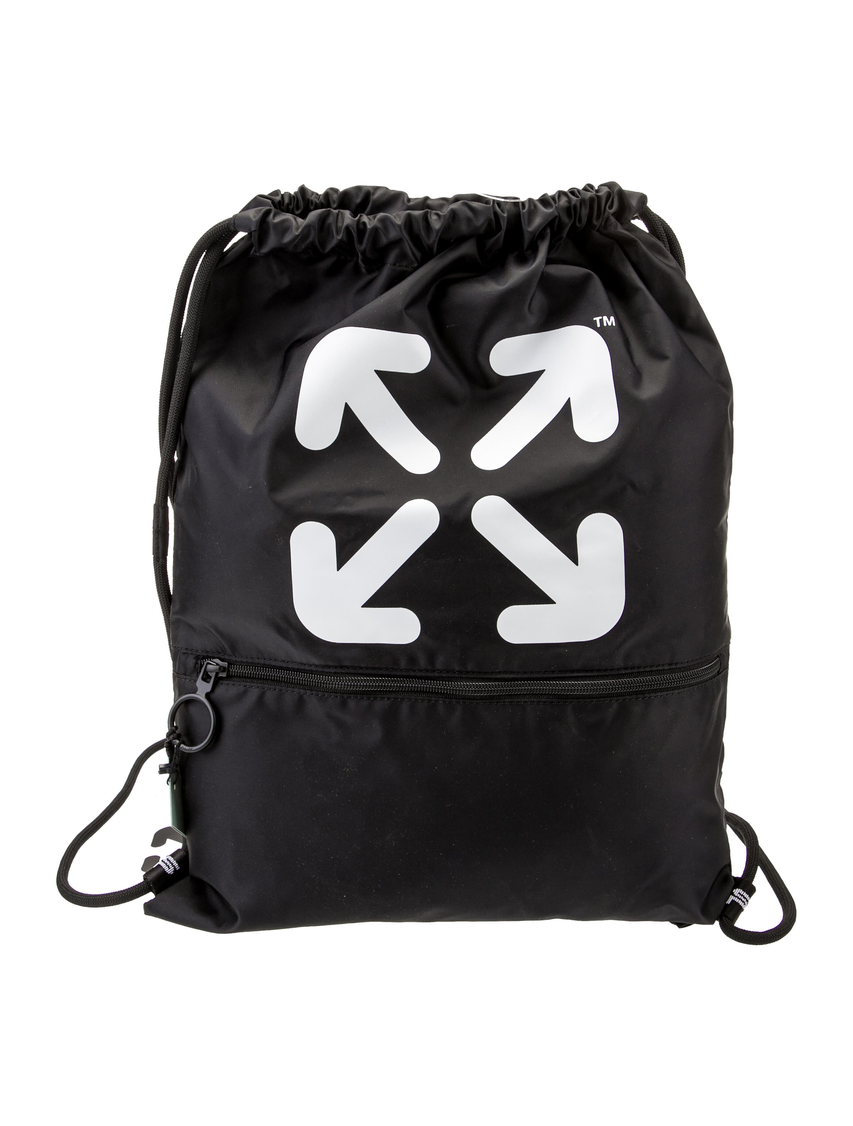 Off-White Active Drawstring Arrows Backpack - Black Backpacks, Bags ...