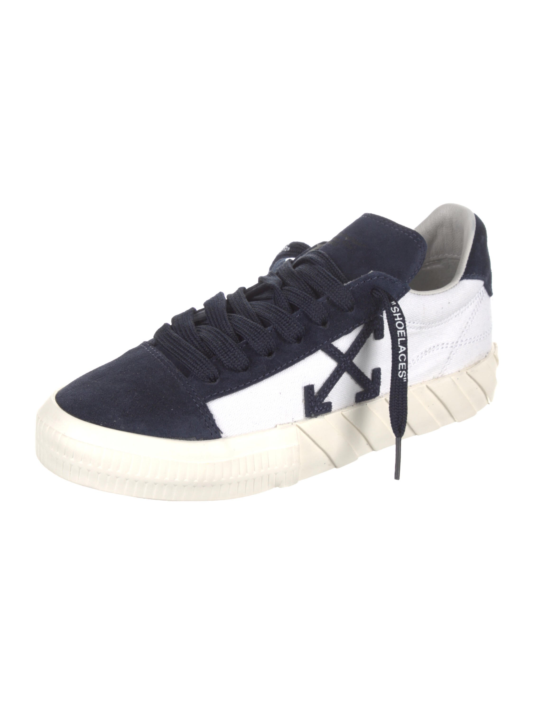 Off-White c/o Virgil Abloh Vulcanized Low Sneakers w/ Tags - Blue ...